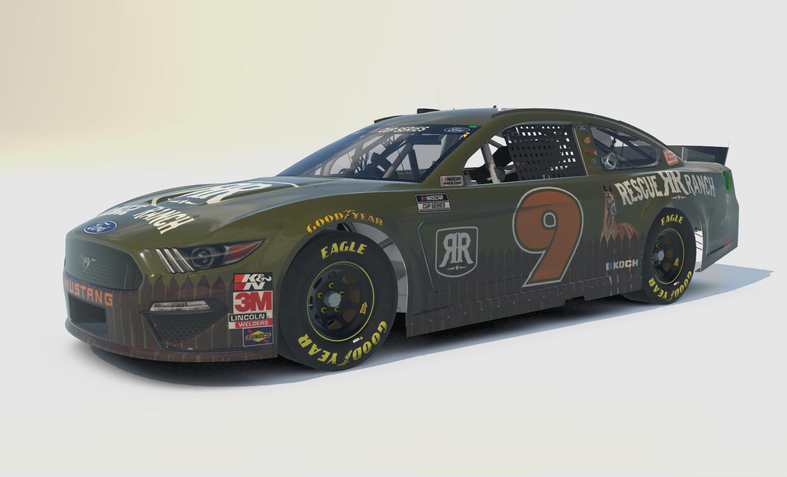 Rescue Ranch NASCAR Cup Series Ford Mustang by Travis C. - Trading Paints