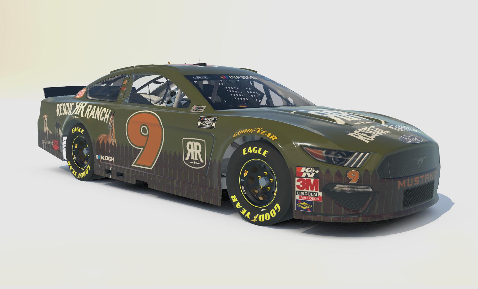 Rescue Ranch NASCAR Cup Series Ford Mustang by Travis C. - Trading Paints