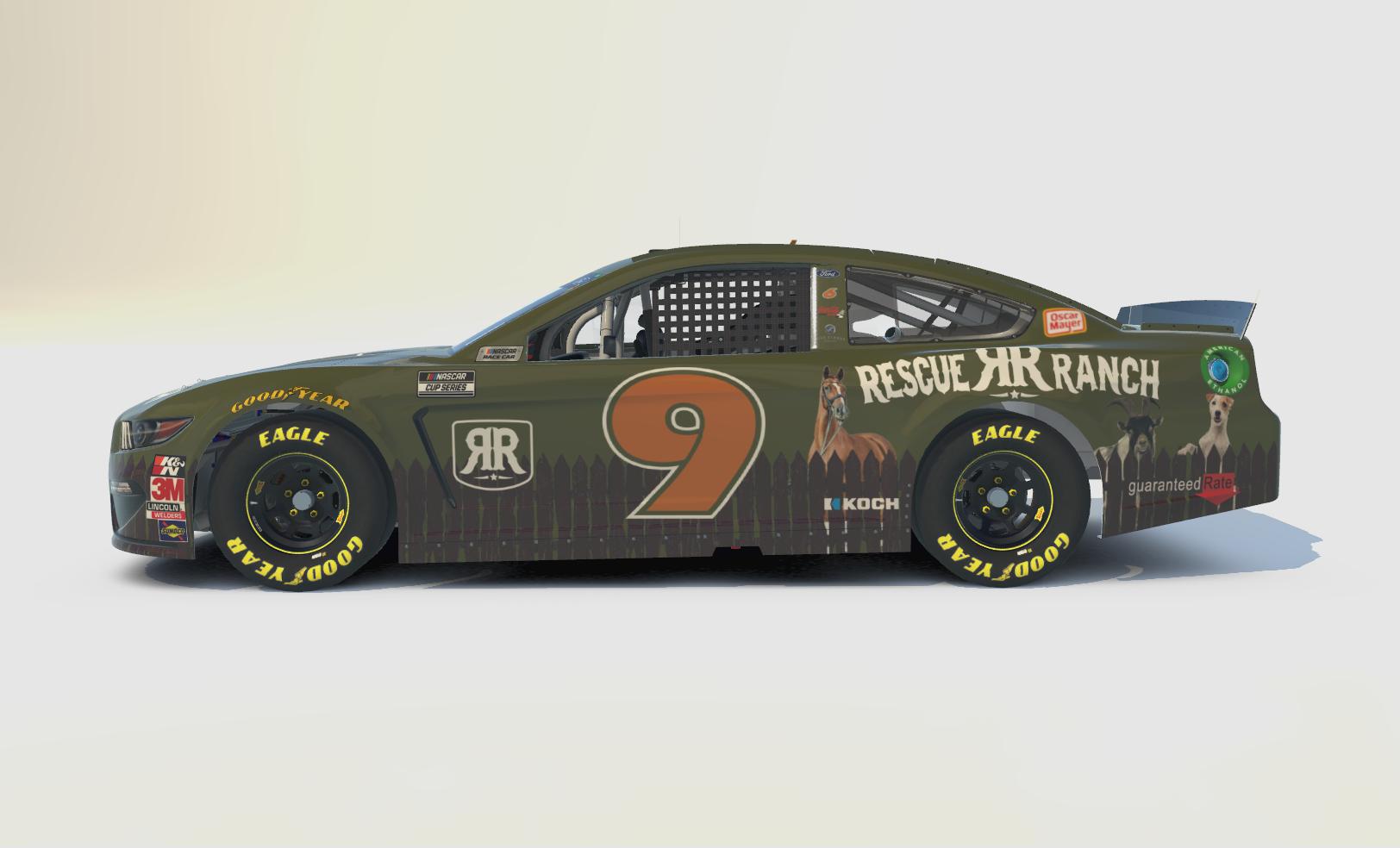 Rescue Ranch NASCAR Cup Series Ford Mustang by Travis C. - Trading Paints