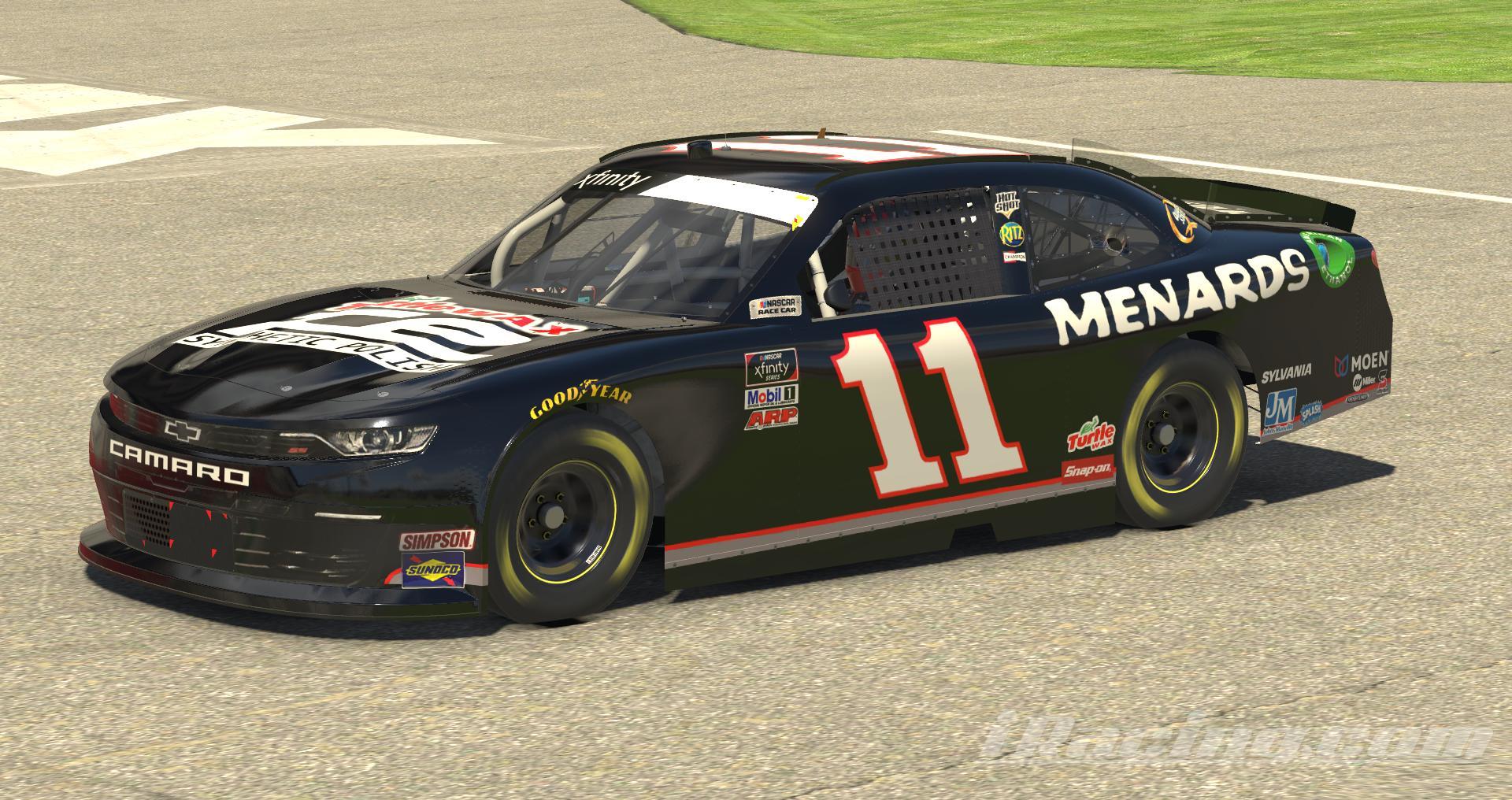 Throwback Dale Earnhardt Tribute Paul Menard 11 Turtle Wax Ice Menards ...