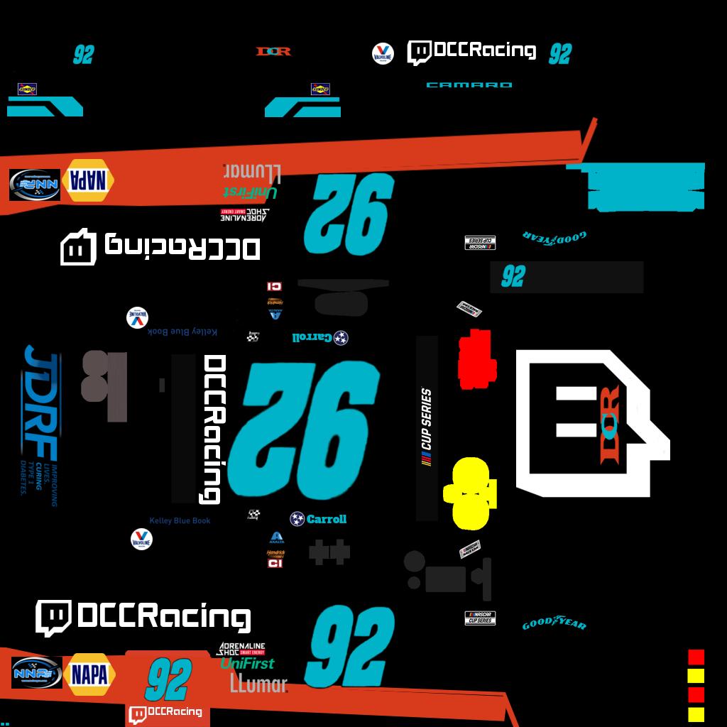 DCCRacing Black Cup Car by Dustin C Carroll - Trading Paints