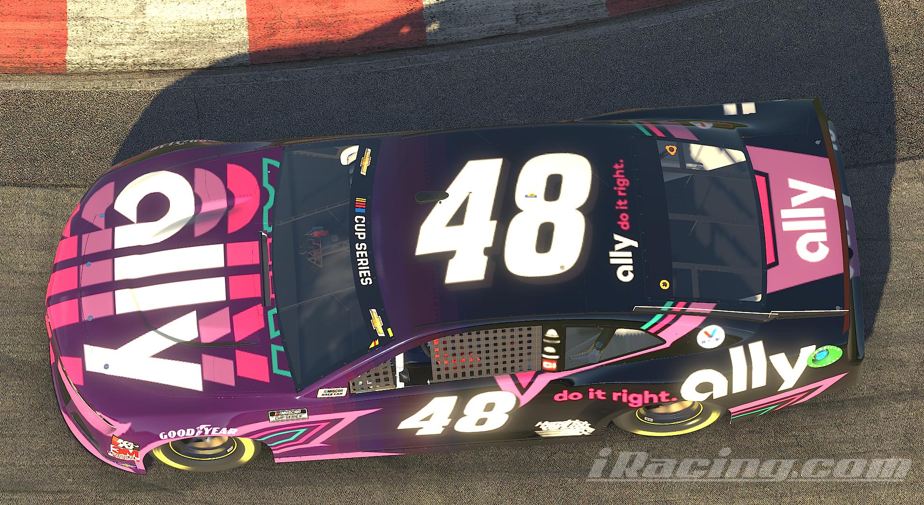 Alex Bowman 2021 Official paint scheme by Jason Furqueron - Trading Paints