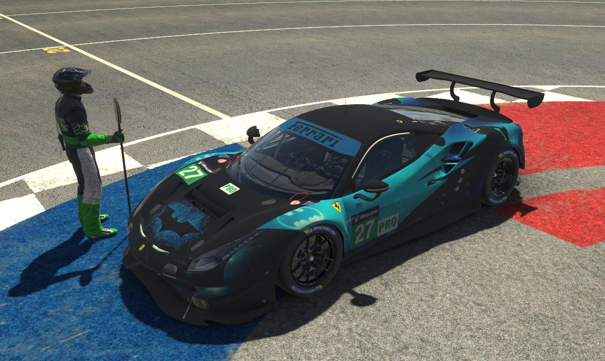 Ferrari 488 GTE Batman by Clevo Gonçalves - Trading Paints