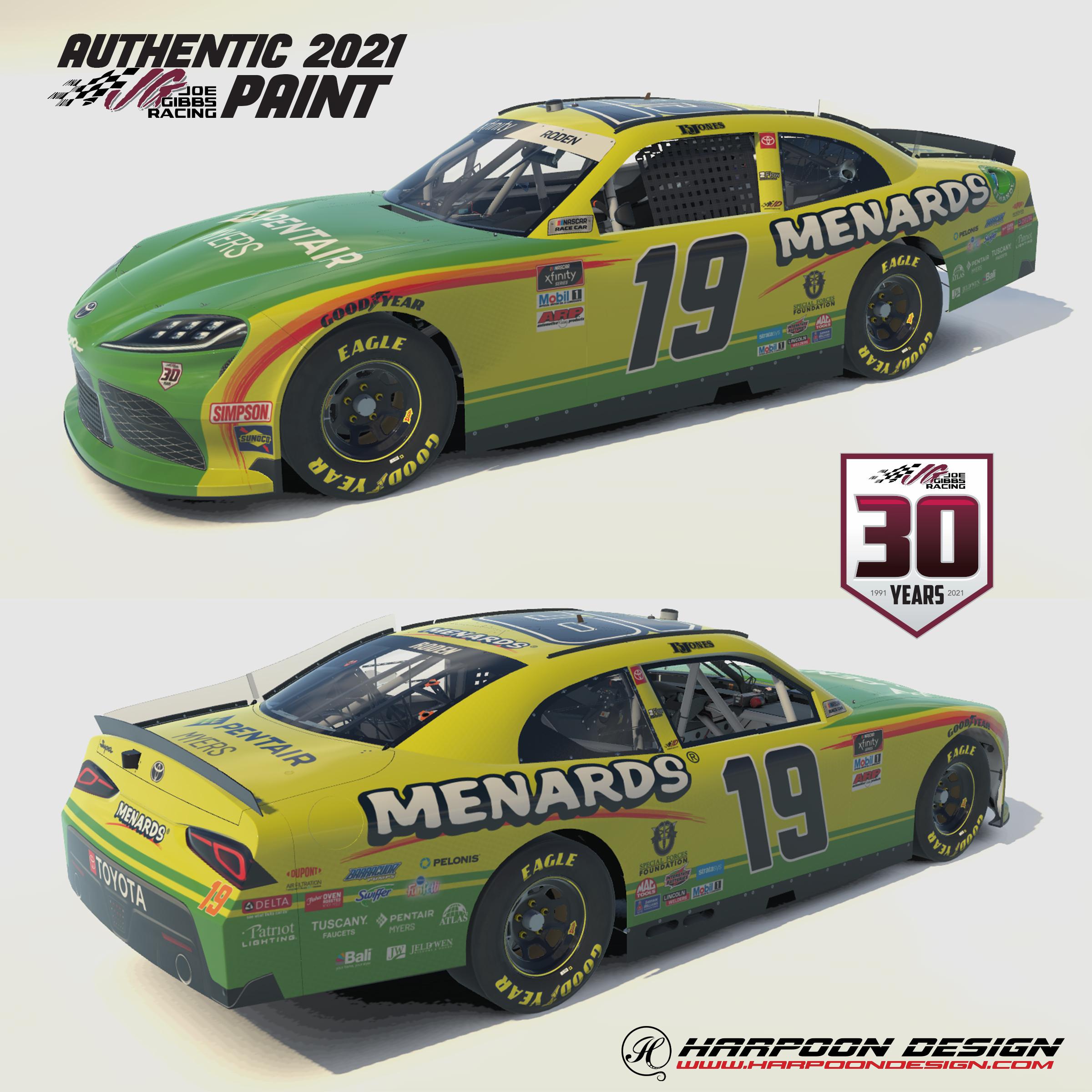 2021 Brandon Jones Menards Pentair Supra No Num by Brantley Roden ...