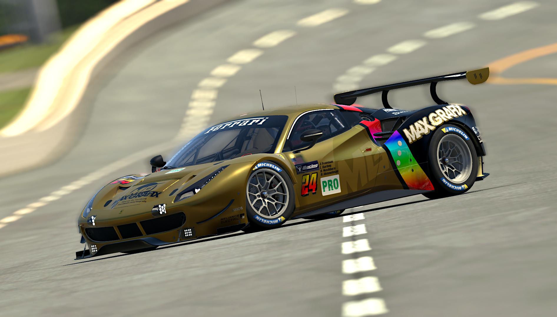 Max Grafix Racing #24 Ferrari GTE by Christopher Darling - Trading Paints