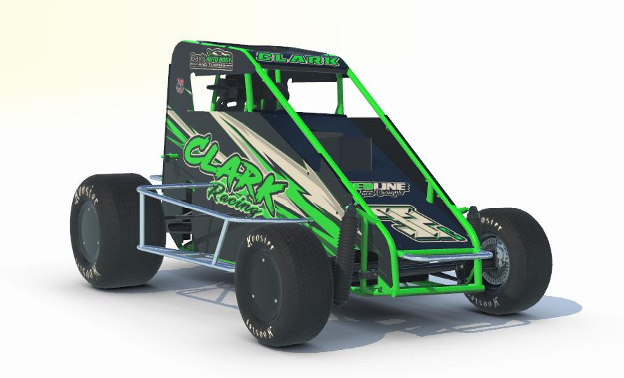 Zach Clark#32C 2021 Midget by Dave Ward Jr. - Trading Paints