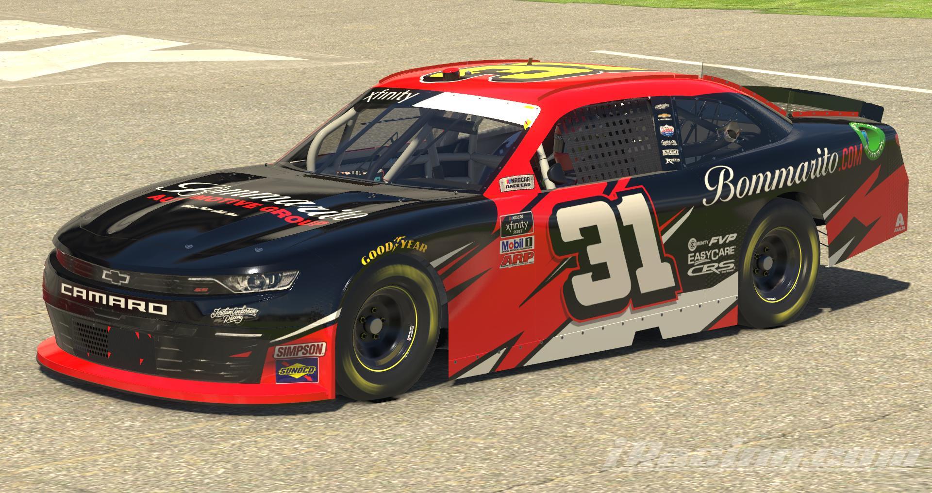 Jordan Andersons 2021 31 Bommarito Chevrolet Camaro NO NUMBER by Jacob ...