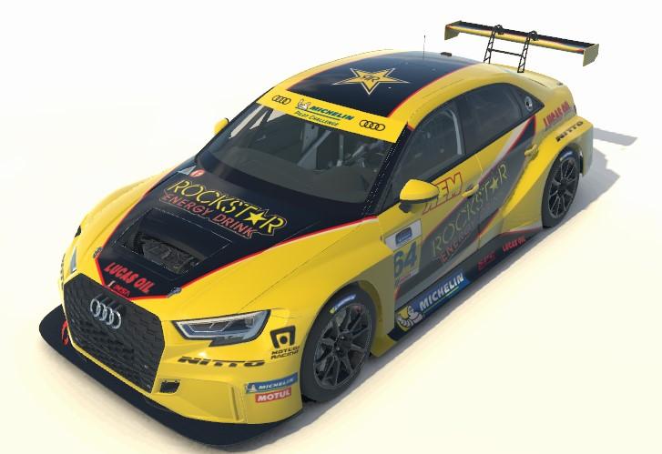 Audi RS3 LMS Rockstar Energy Drink by Gergely Tamás - Trading Paints