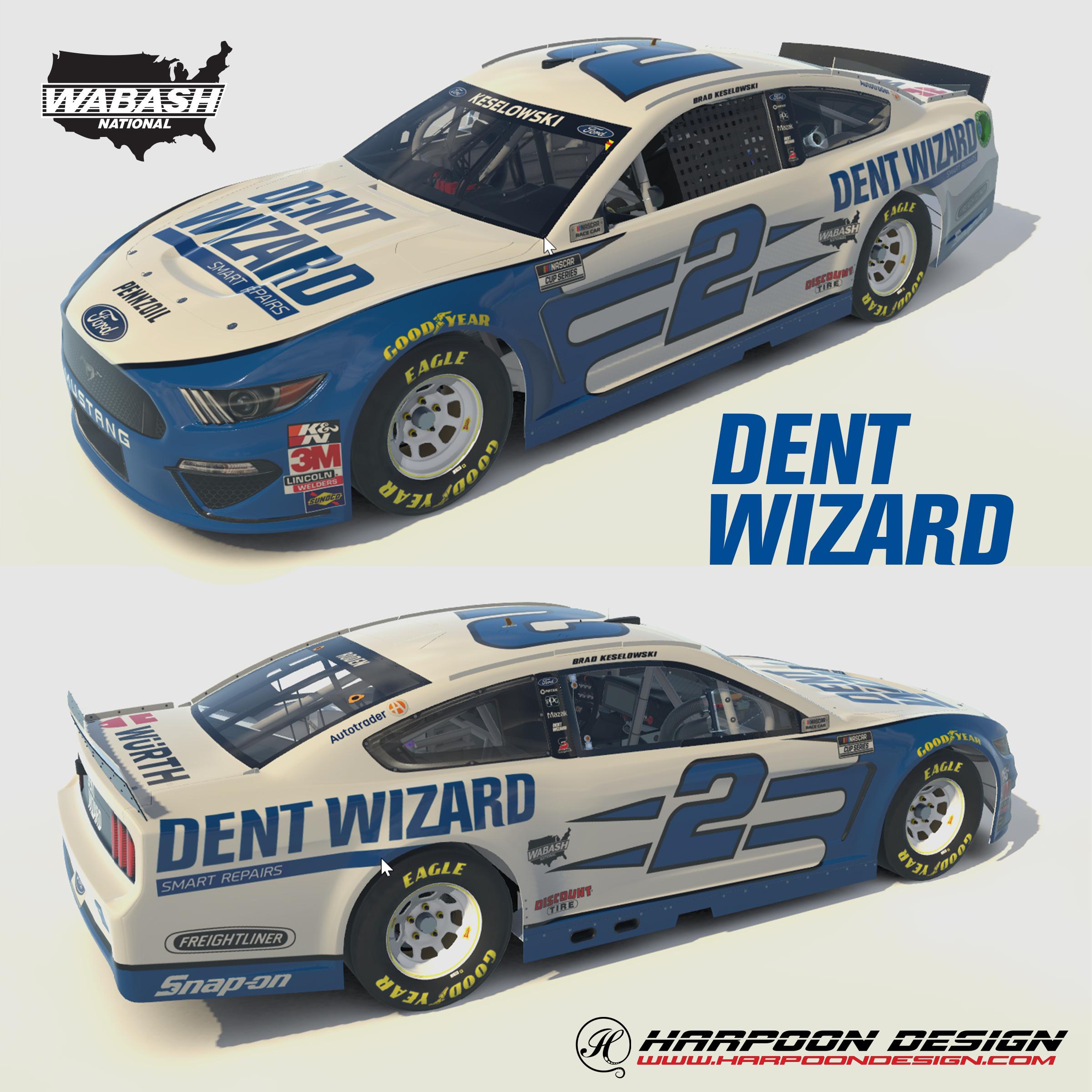 2021 Brad Keselowski Dent Wizard Mustang by Brantley Roden - Trading Paints
