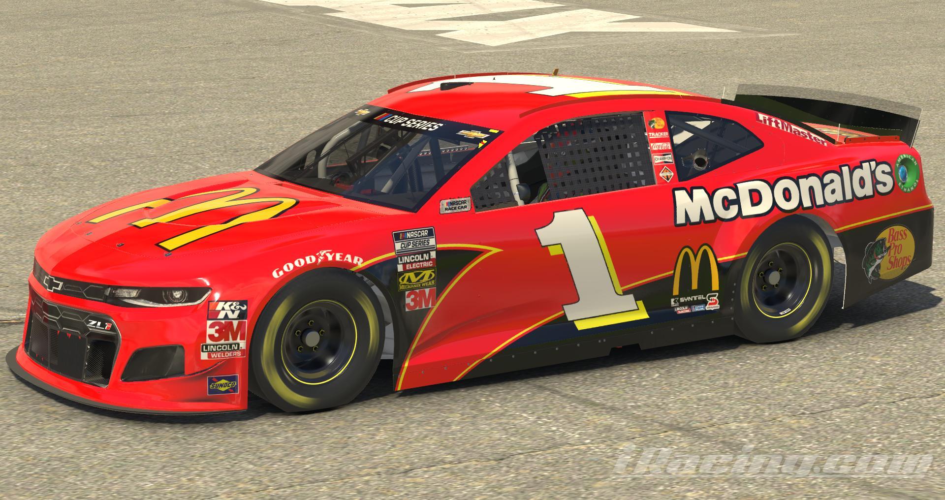 Throwback Jamie McMurray 1 McDonalds Chevrolet Camaro ZL1 1LE by Jacob ...