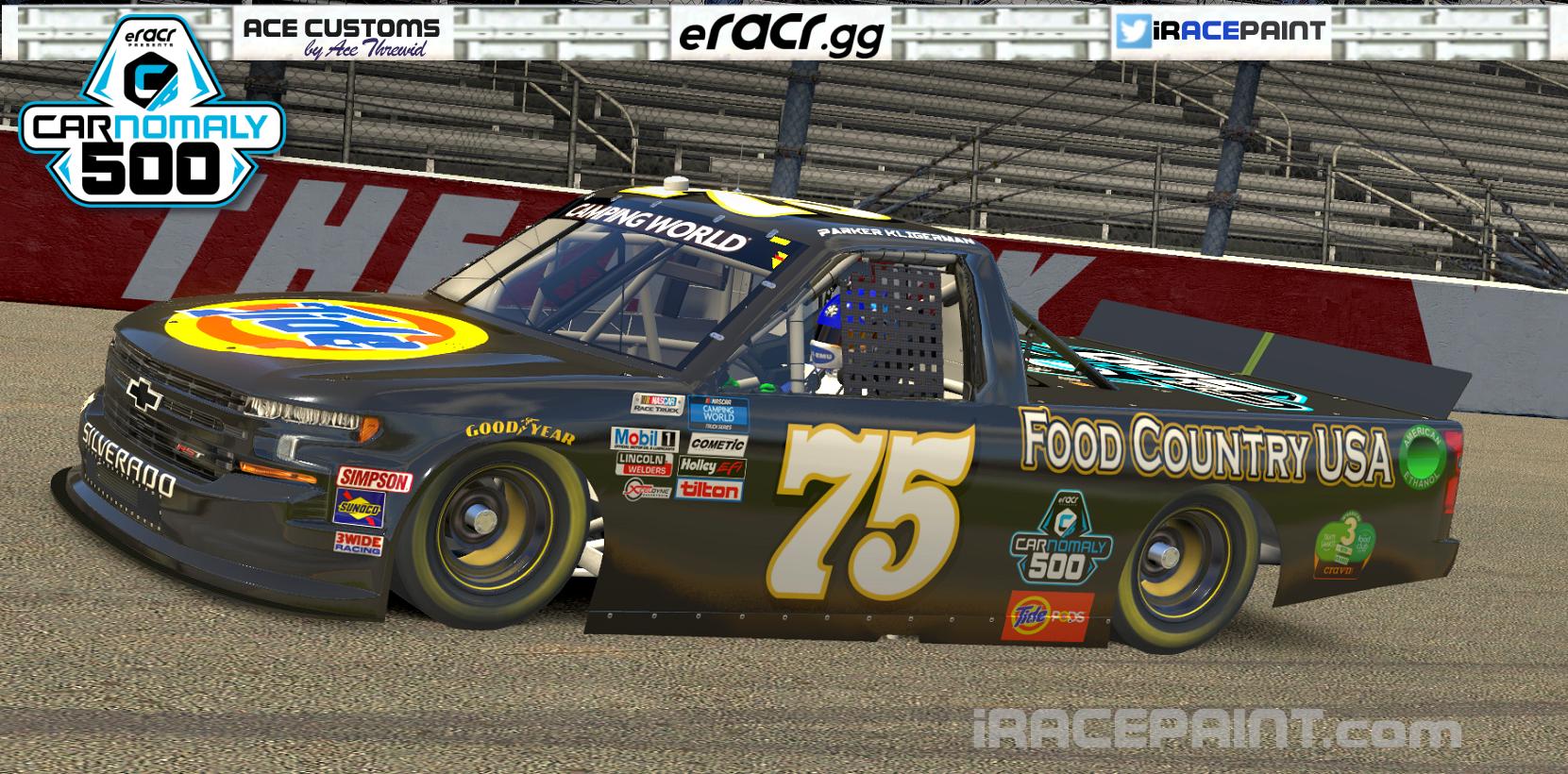 #75 Food Country USA / Tide / eracr.gg Chevy - Parker Kligerman ...