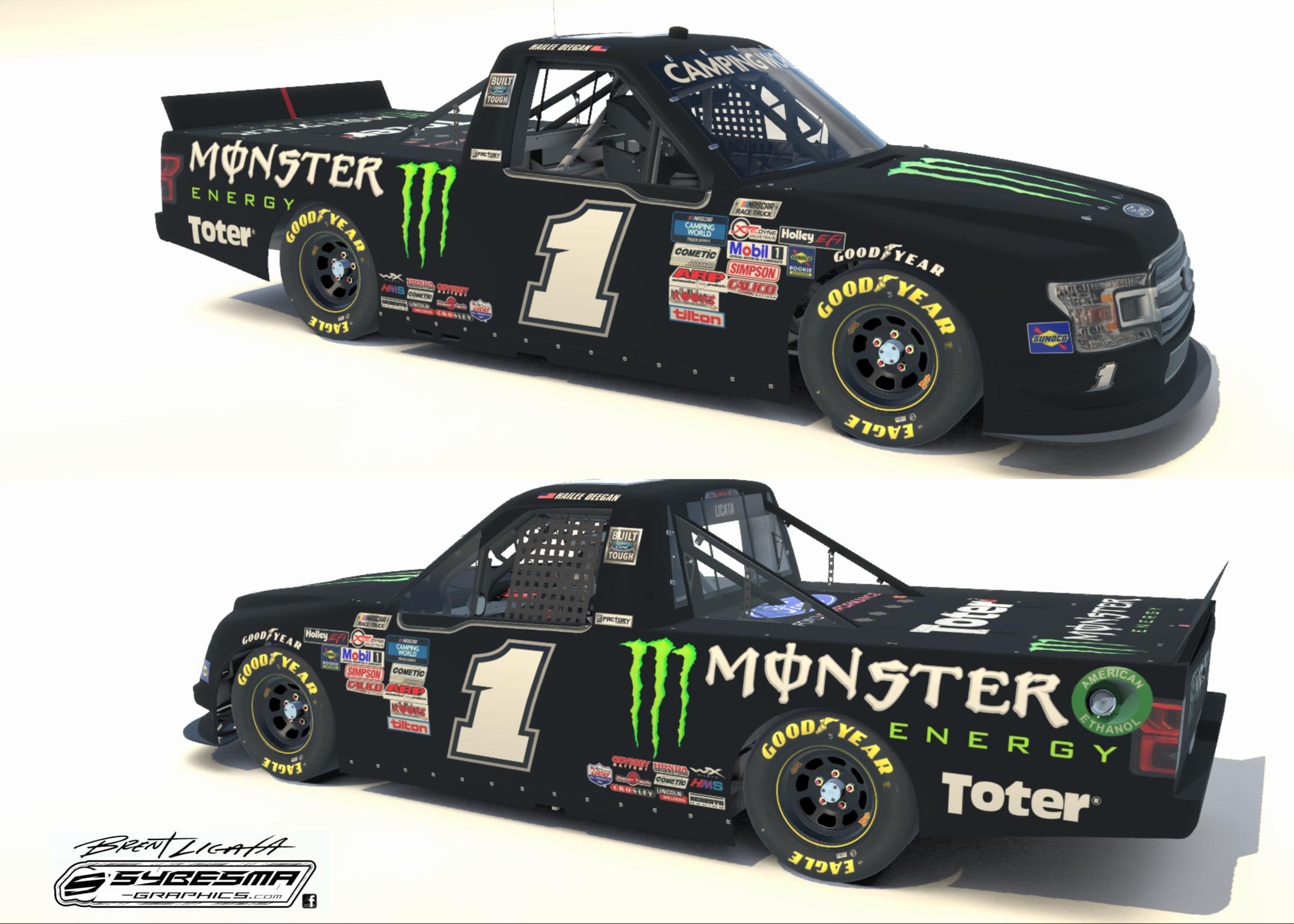 NCWTS 1 Monster Hailee Deegan 2021 by Brent Licata2 - Trading Paints