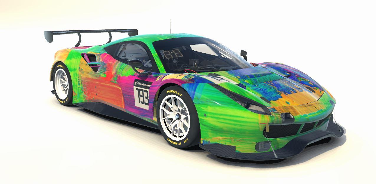 Ferrari 488 GT3 paint splodge by Neil White2 - Trading Paints