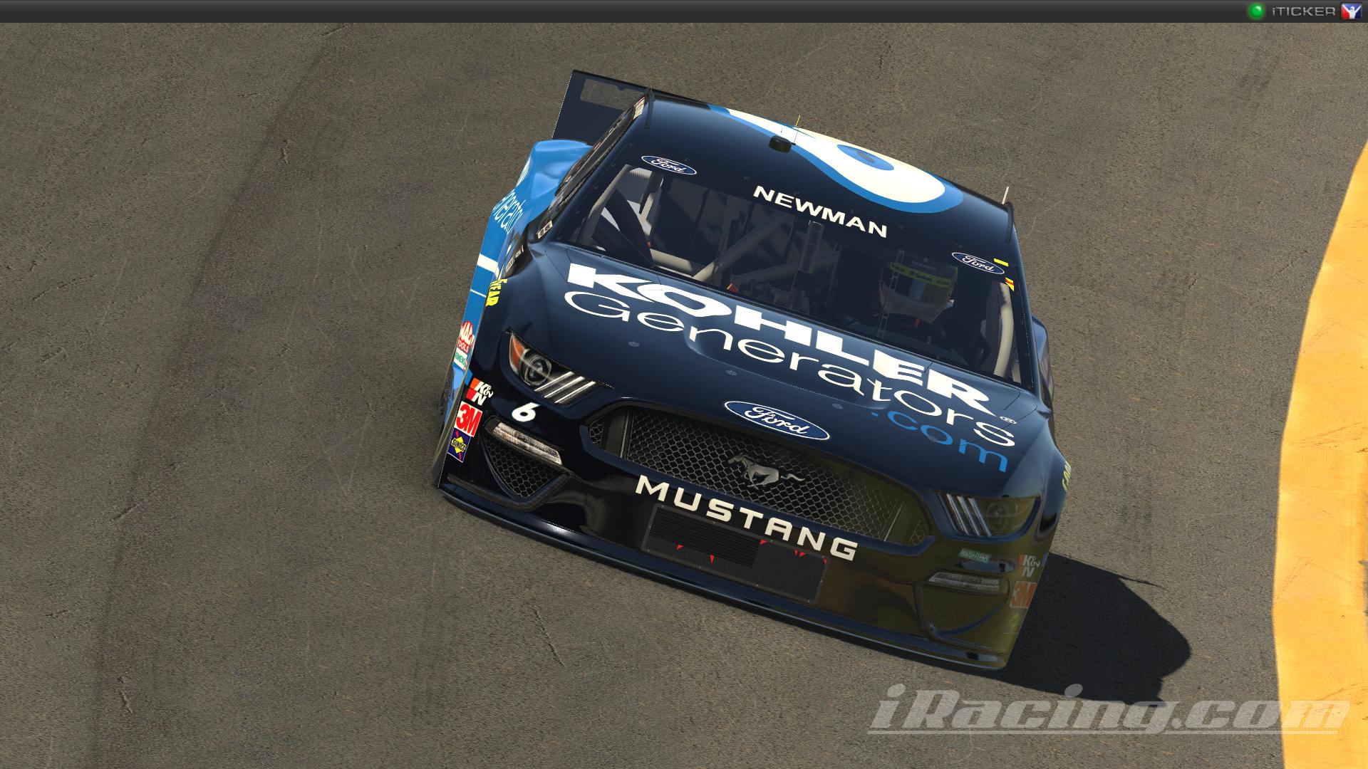 Ryan Newman #6 Kohler Generators 2021 NASCAR Cup Series With Custom ...