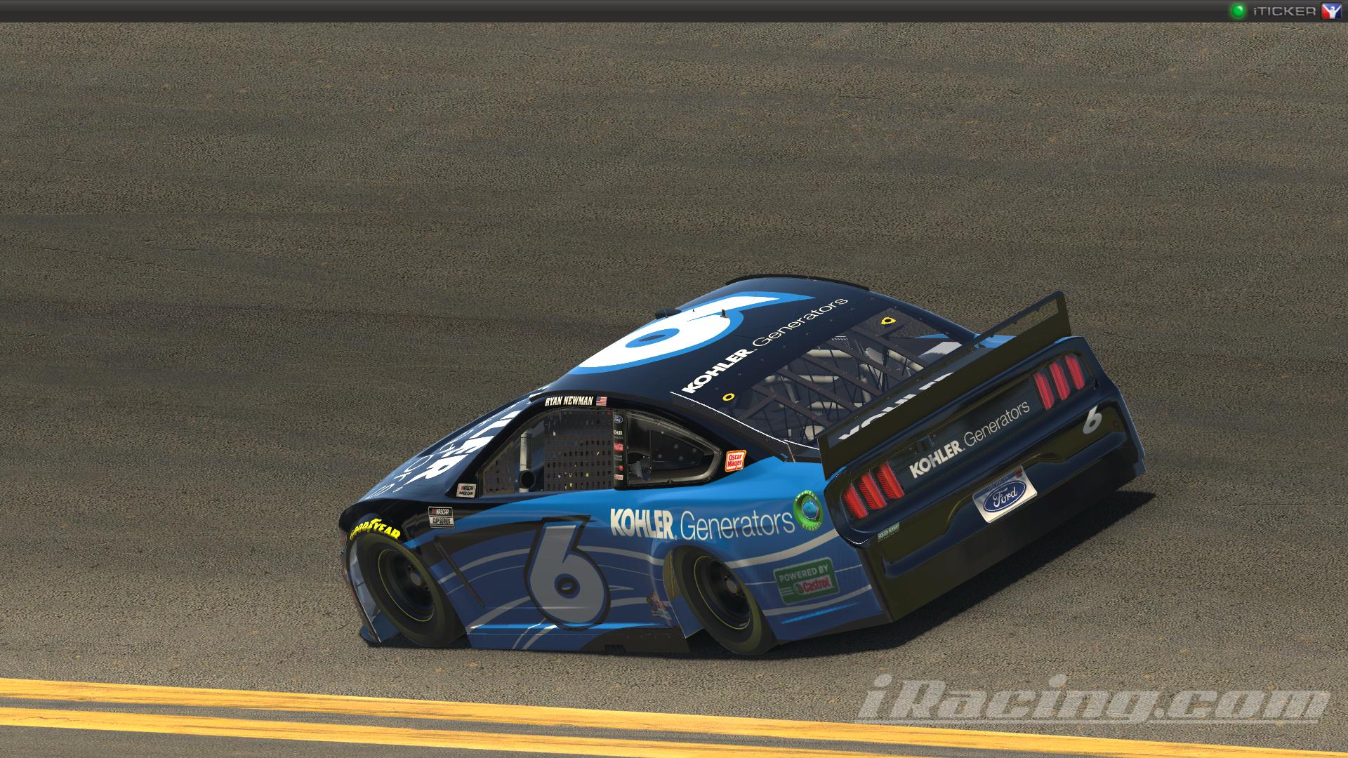 Ryan Newman #6 Kohler Generators 2021 NASCAR Cup Series With Custom ...