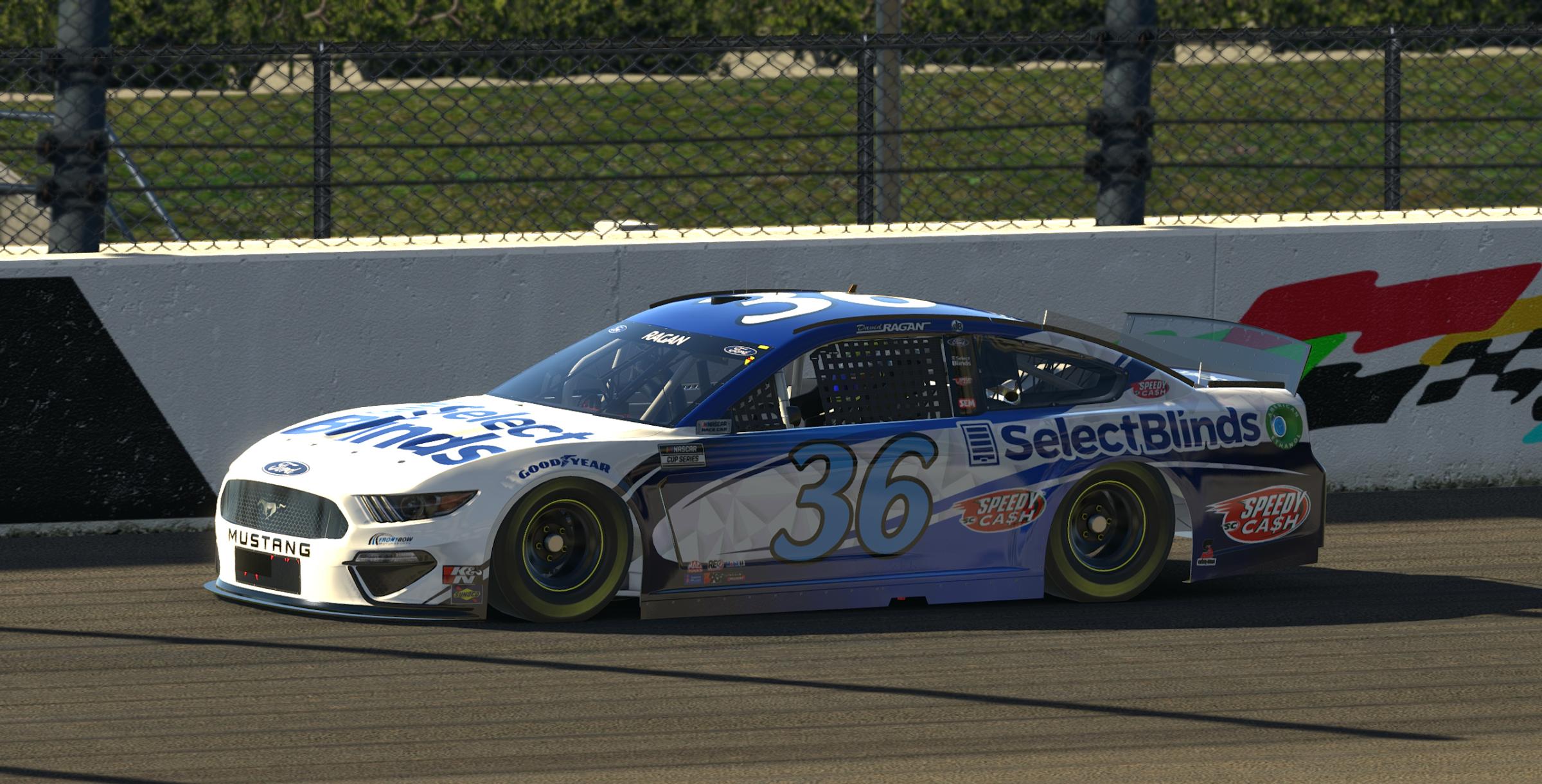 2021 #36 David Ragan Select Blinds by Brendan Langlois - Trading Paints