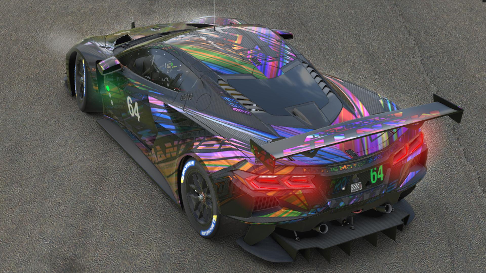 Chev Corvette C8R GTE PSYCHO CHROME by Kirk S. - Trading Paints