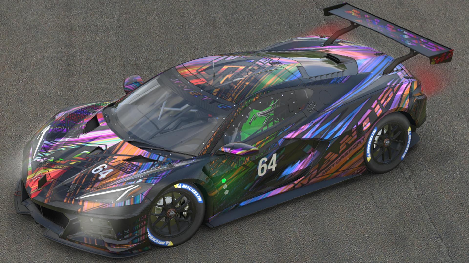 Chev Corvette C8R GTE PSYCHO CHROME by Kirk S. - Trading Paints