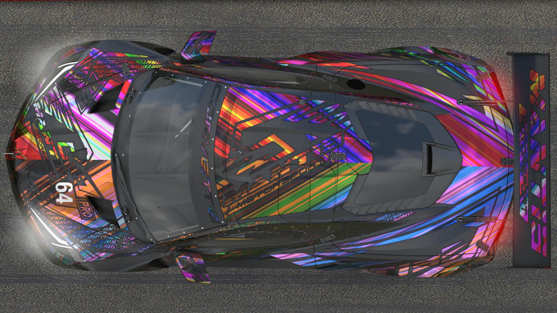 Chev Corvette C8R GTE PSYCHO CHROME by Kirk S. - Trading Paints