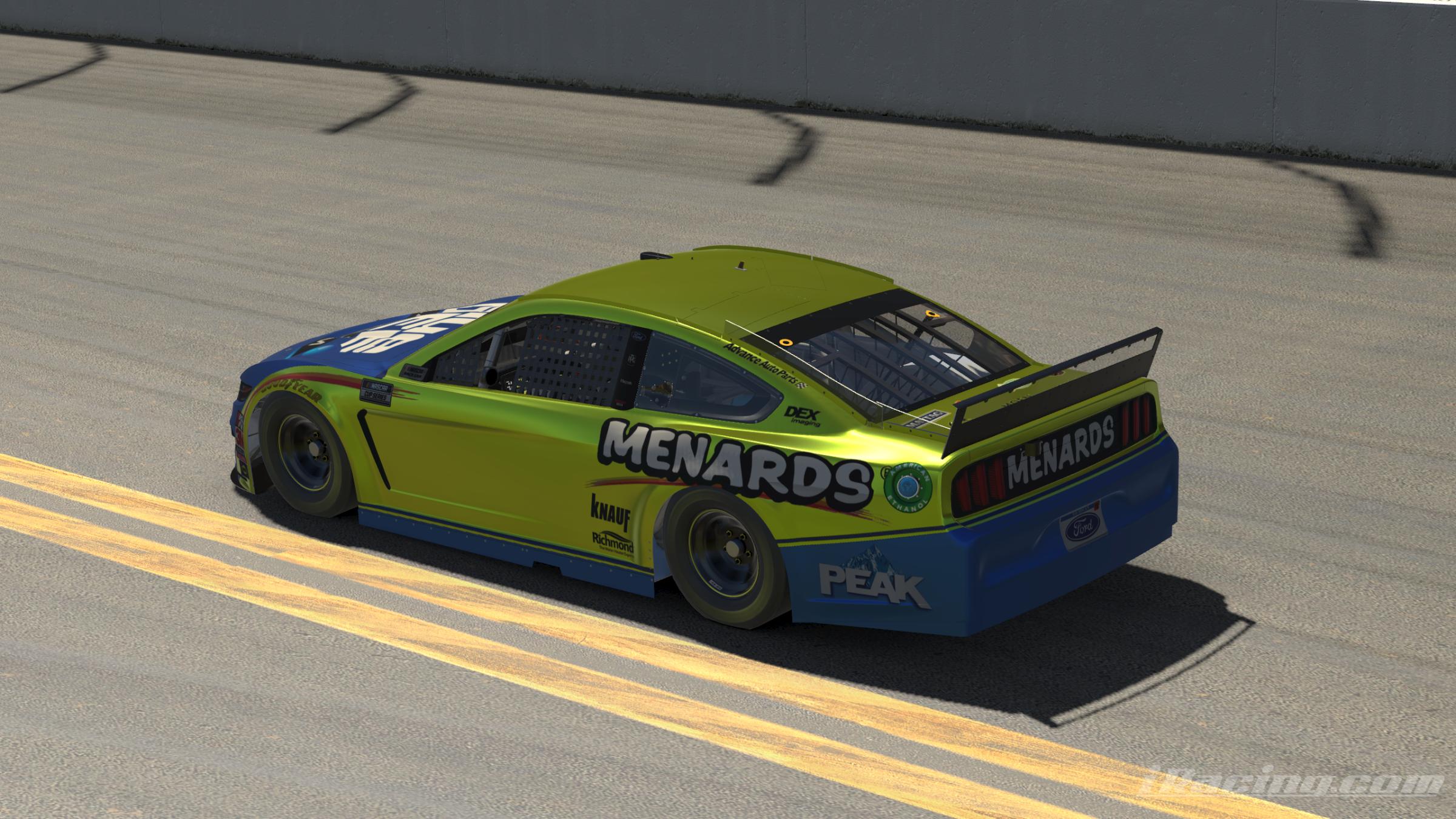 No# Ryan Blaney Menards Ford Mustang by Neil A Bateman - Trading Paints