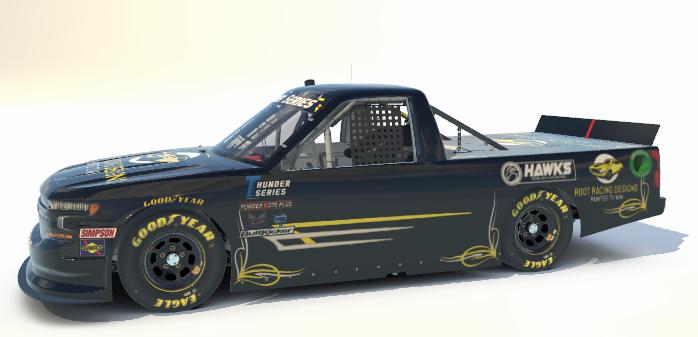 black and yellow root racing designs by Raymond Root - Trading Paints