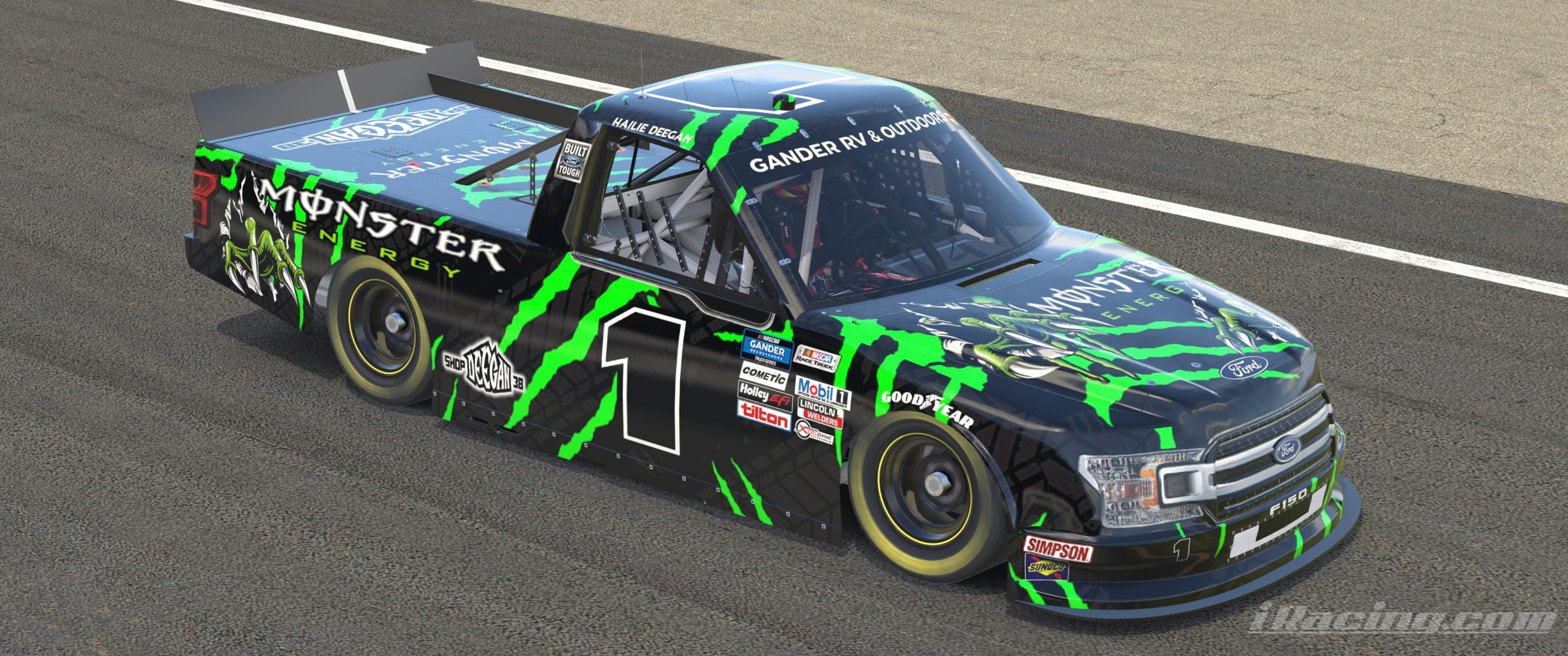 Hailie Deegan Monster Energy #1 (The Monster) by Jerry Parker - Trading ...