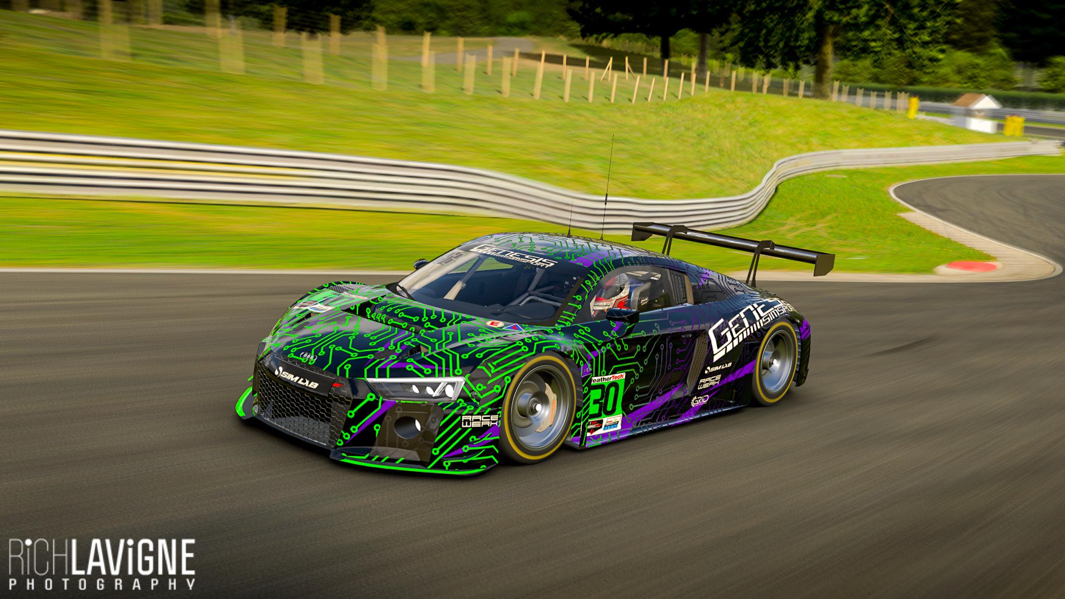Genesis SimSport Audi R8 GT3 by Richard Lavigne - Trading Paints