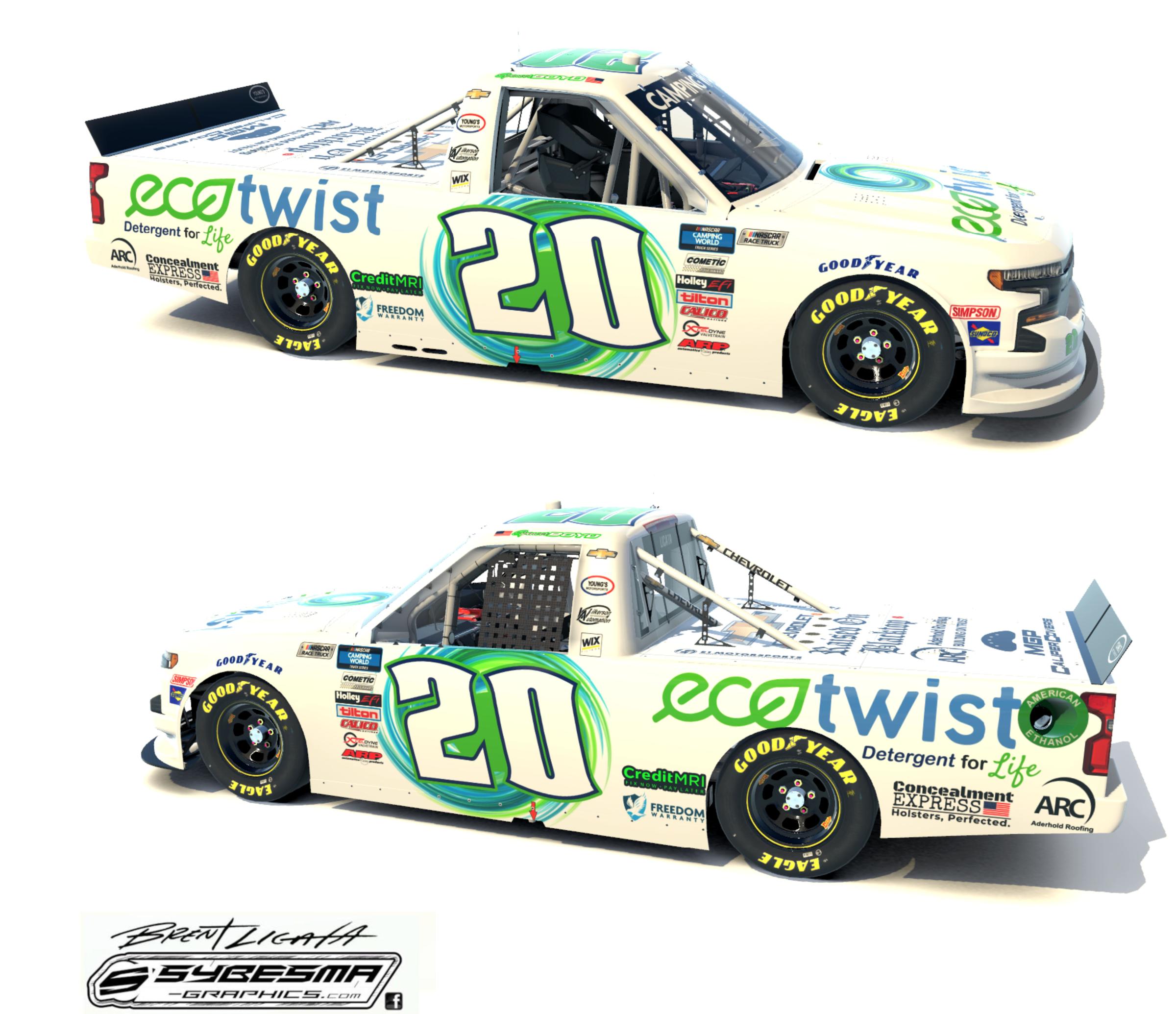 NCWTS 20 ecotwist Spencer Boyd 2021 by Brent Licata2 - Trading Paints
