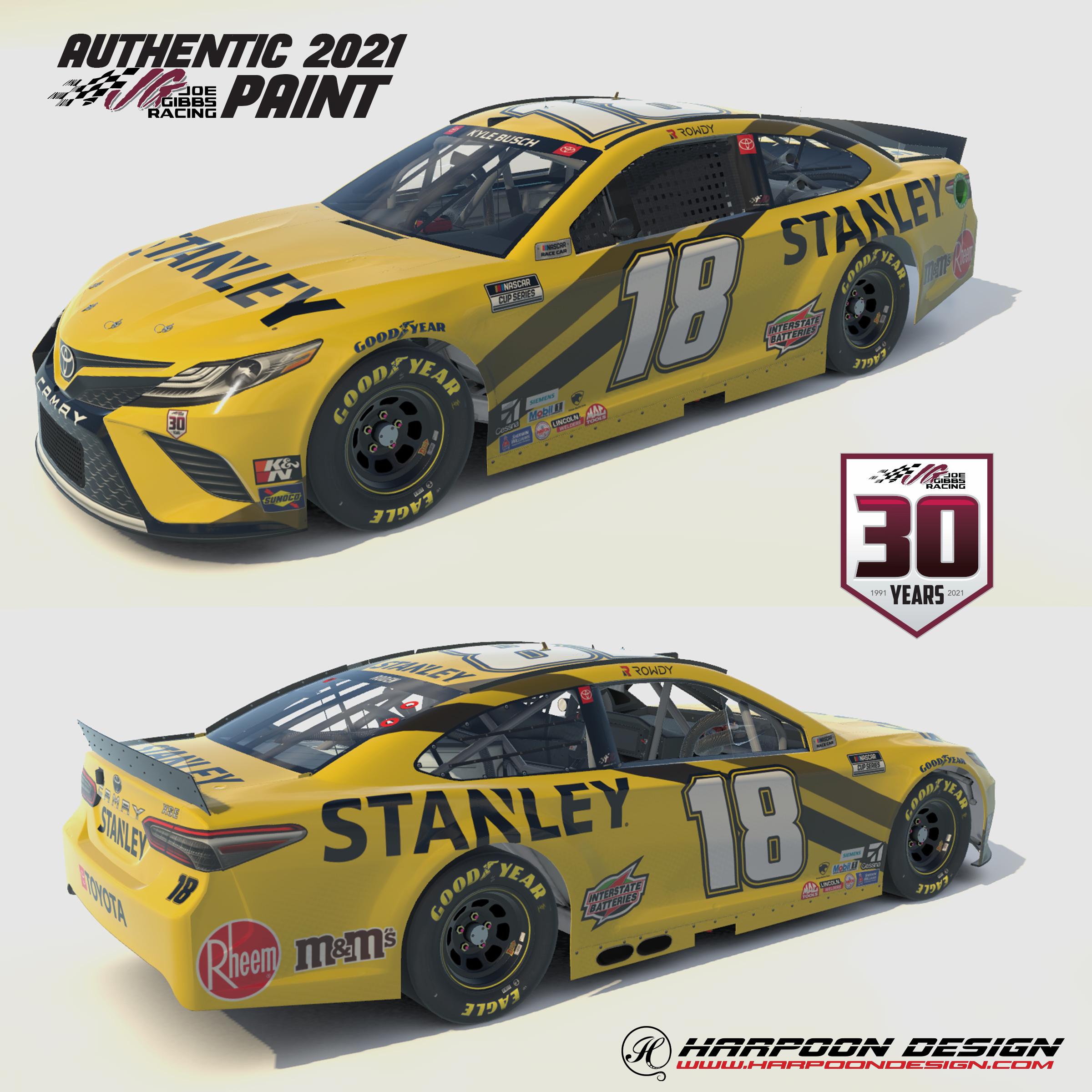 2021 Kyle Busch Stanley Camry by Brantley Roden - Trading Paints