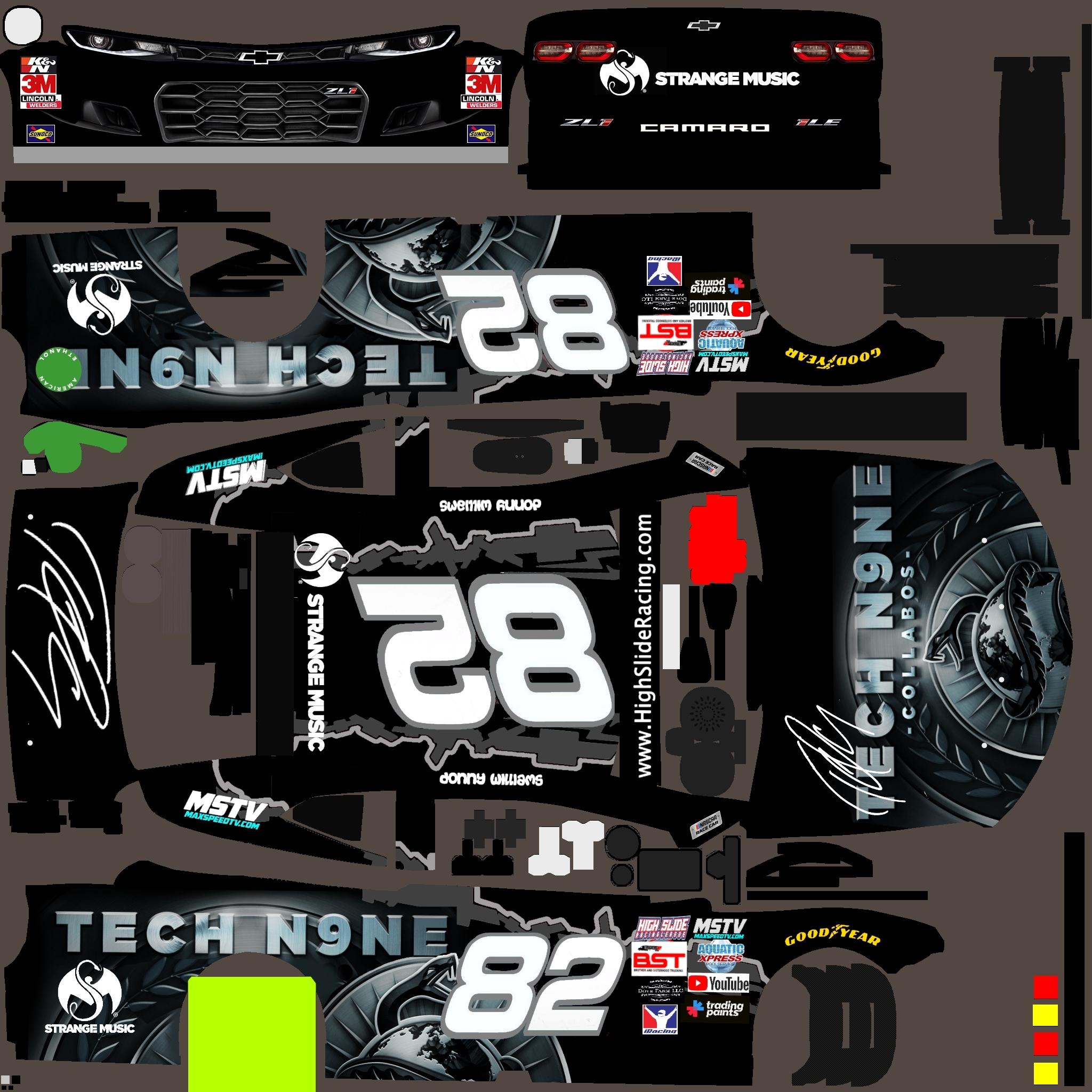 High Slide Racing #82 D by Michael Coulter J. - Trading Paints