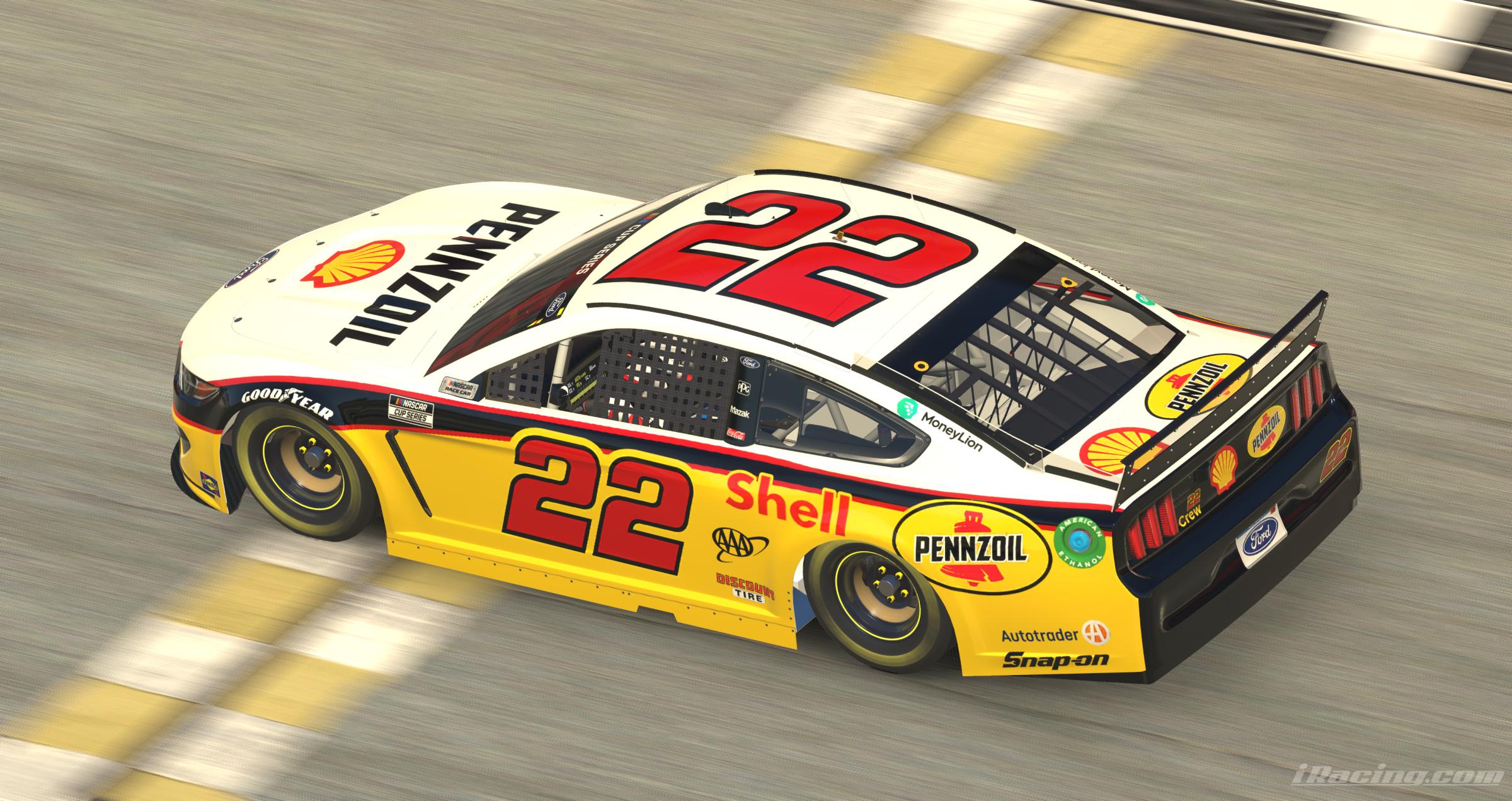 22 Joey Logano Shell/Pennzoil Pikes Peak throwback (custom number) by ...