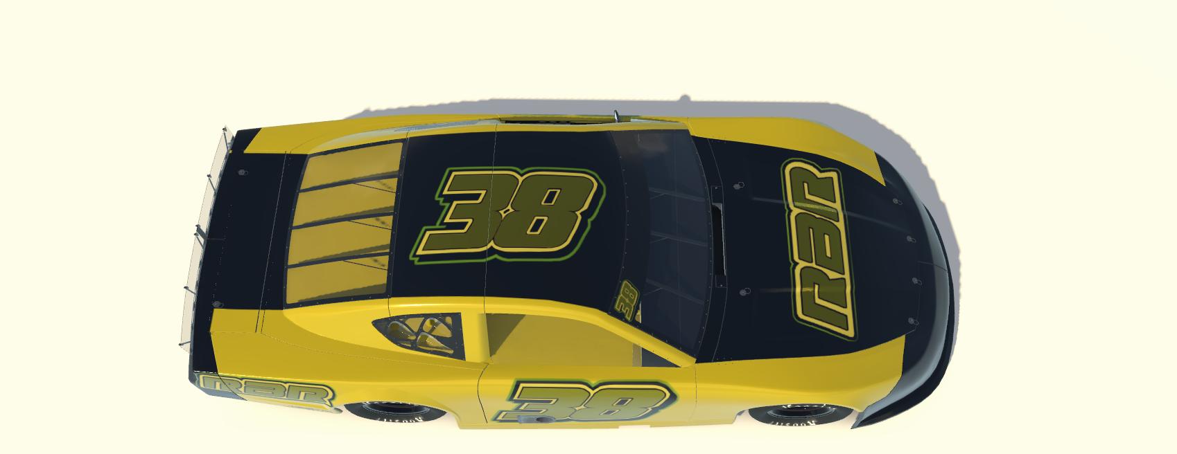 Travis Roma #38 RBR Super Late Model by Brett Suggs - Trading Paints