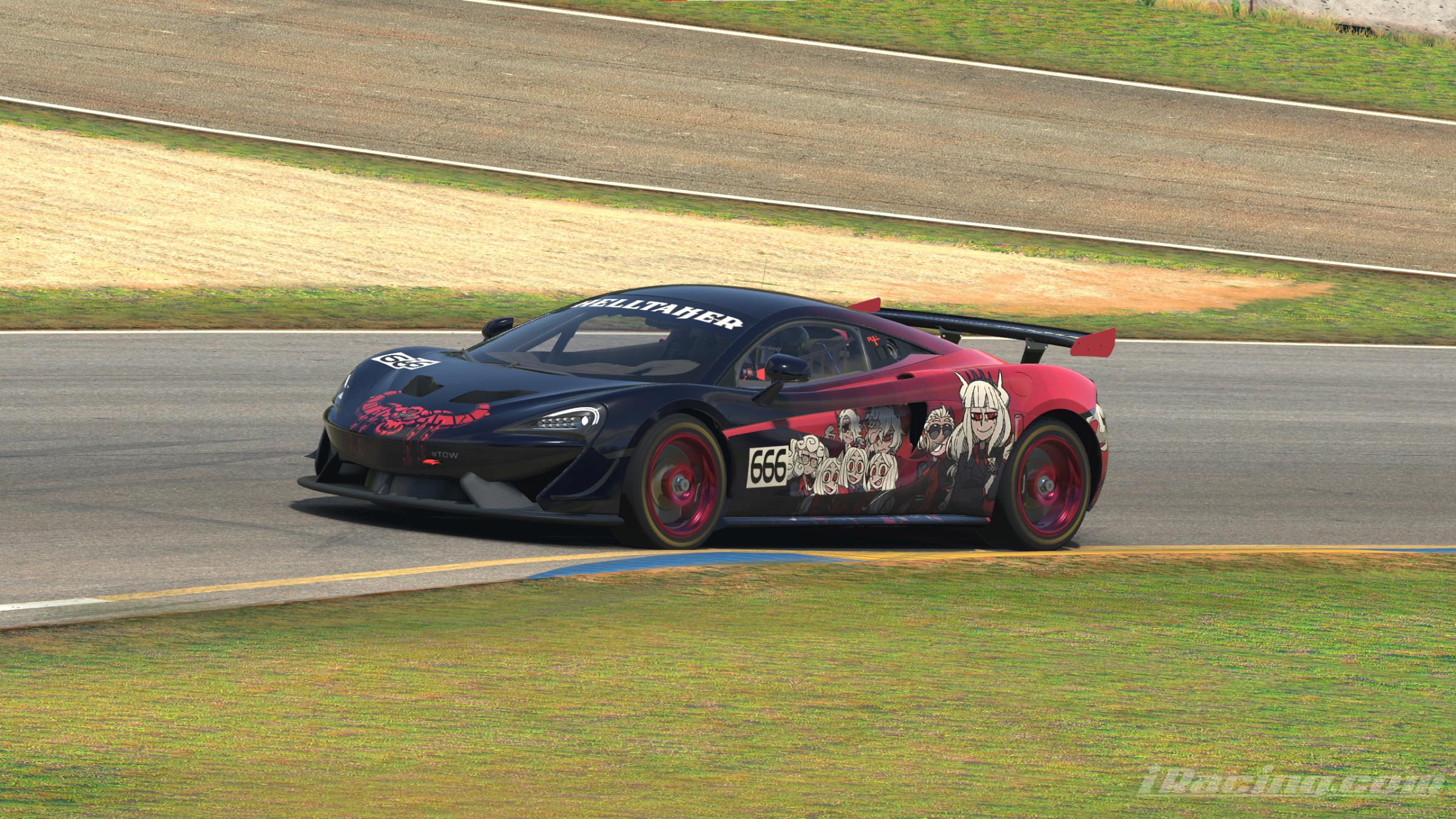 Mclaren 570S GT4 Helltaker Livery by Tiernan Kelly - Trading Paints