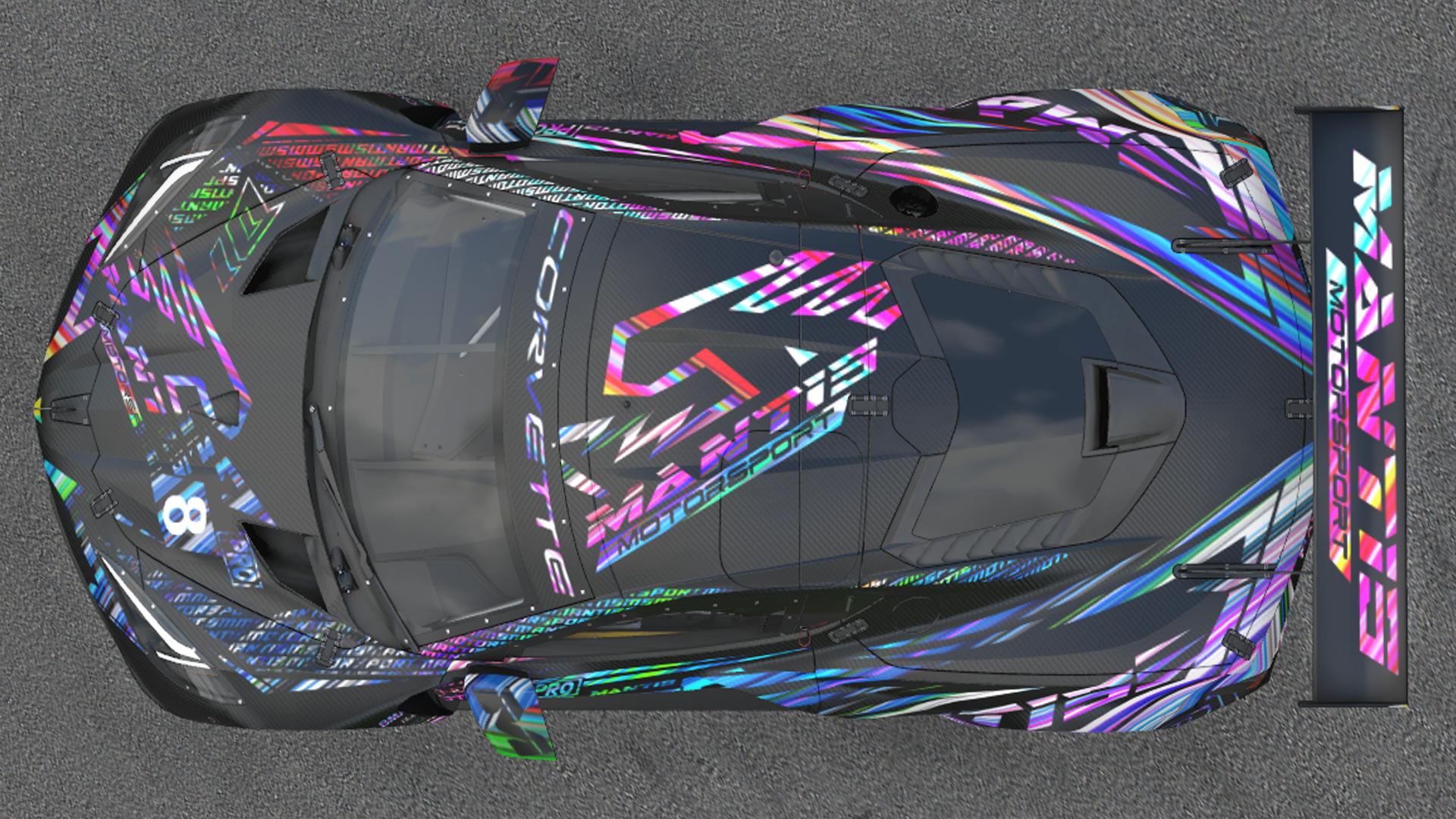 Chevrolet Corvette C8R GTE PSYCHO CARBON by Kirk S. - Trading Paints