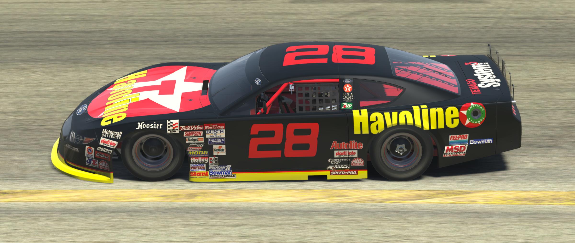DAVEY ALLISON 1992 Havoline Mustang Super Late Throwback by Corey H ...