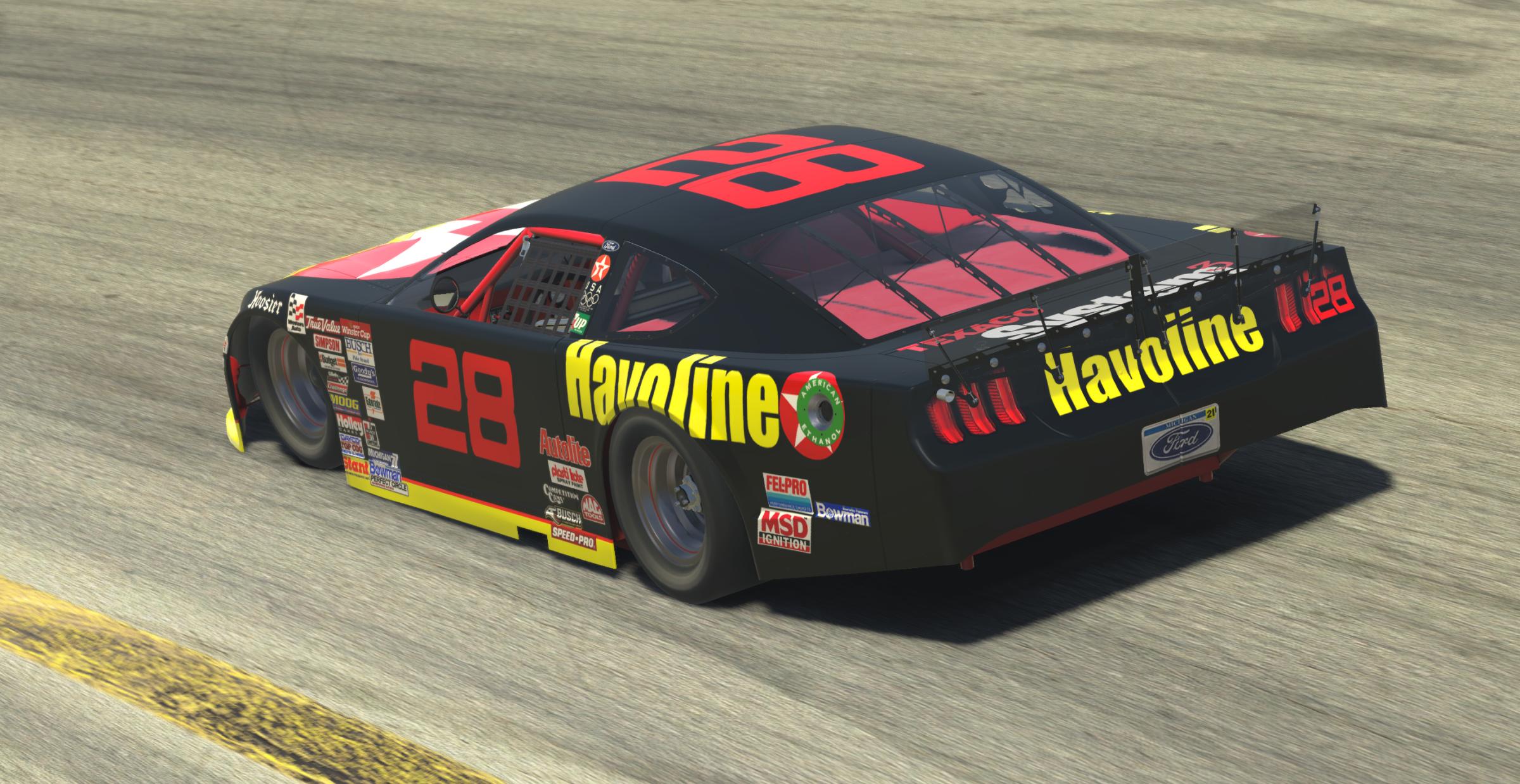 DAVEY ALLISON 1992 Havoline Mustang Super Late Throwback by Corey H ...