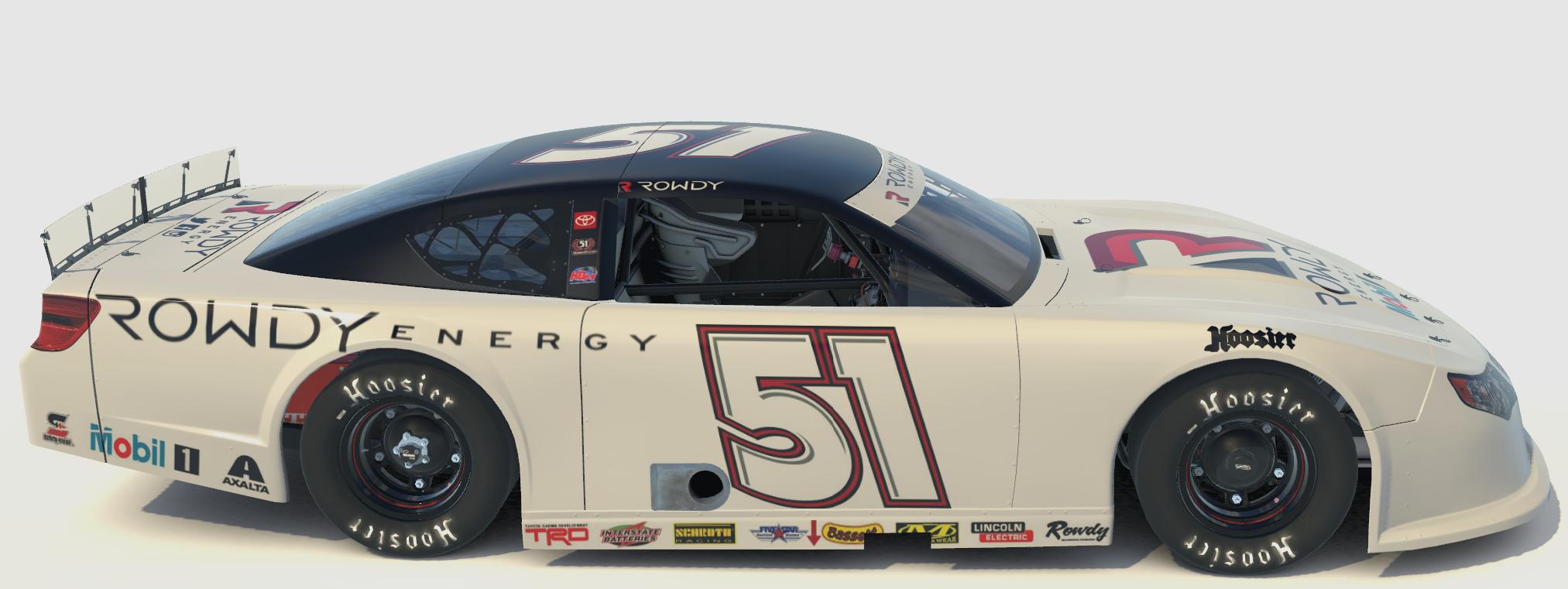 Kyle Busch Rowdy Energy Super Late Model With Custom Number #51 by ...
