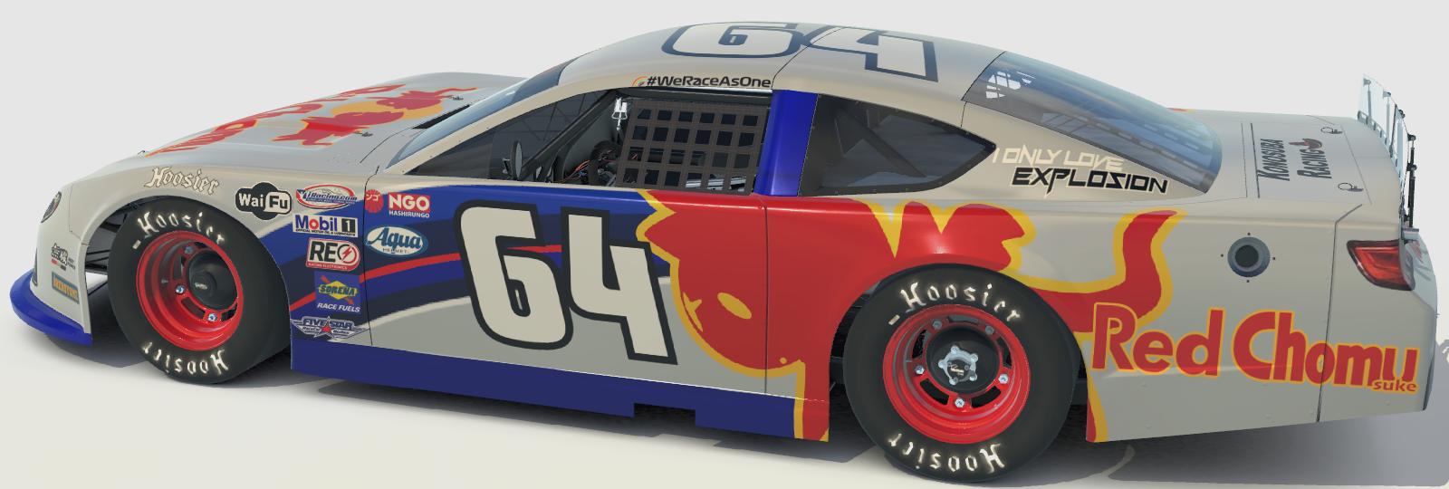 "Red Chomusuke" Red Bull/Konosuba Super Late Model by Brandon D ...