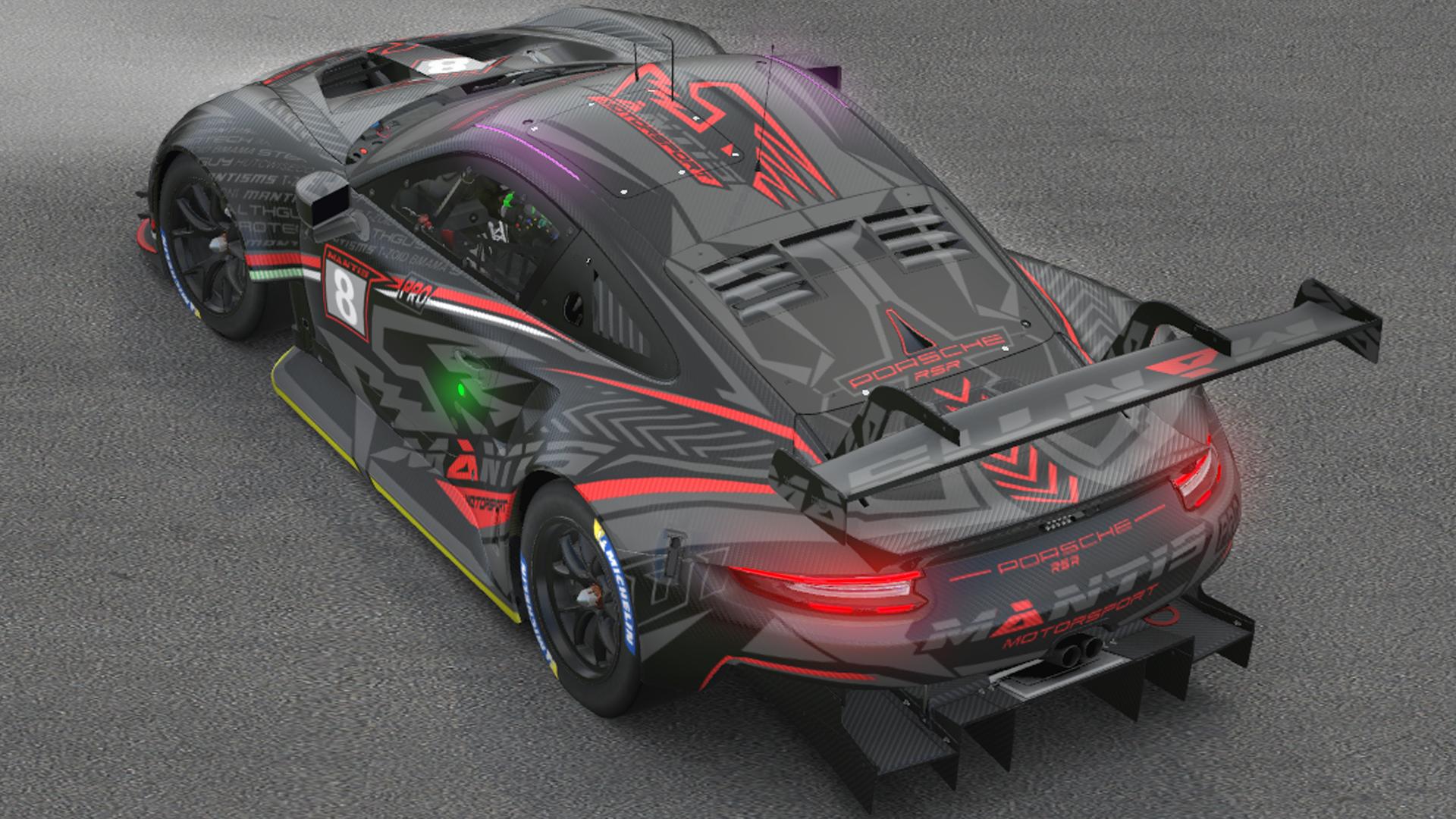 Porsche 911 RSR ONYX / RED CARBON by Kirk S. - Trading Paints