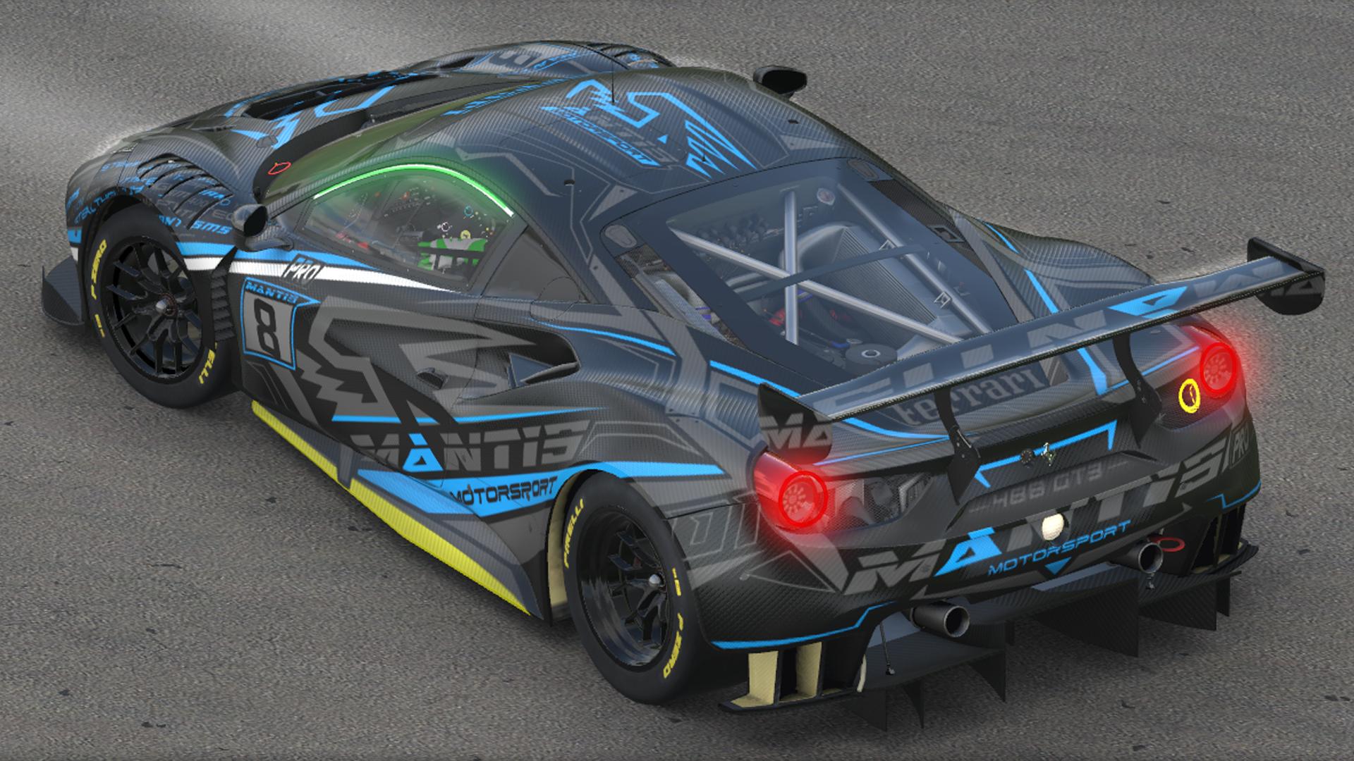 Ferrari 488 GT3 ONYX / BLUE CARBON by Kirk S. - Trading Paints
