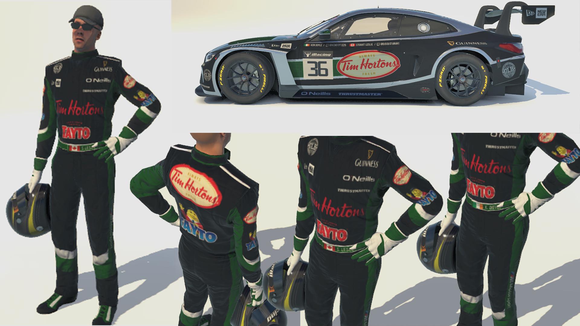 Custom Suit Tim Hortons x Tayto livery M4 GT3 by TJ Mariano - Trading ...