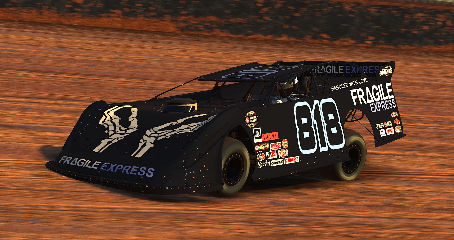 Fragile Express Dirt Late Model by Ethan Courter - Trading Paints