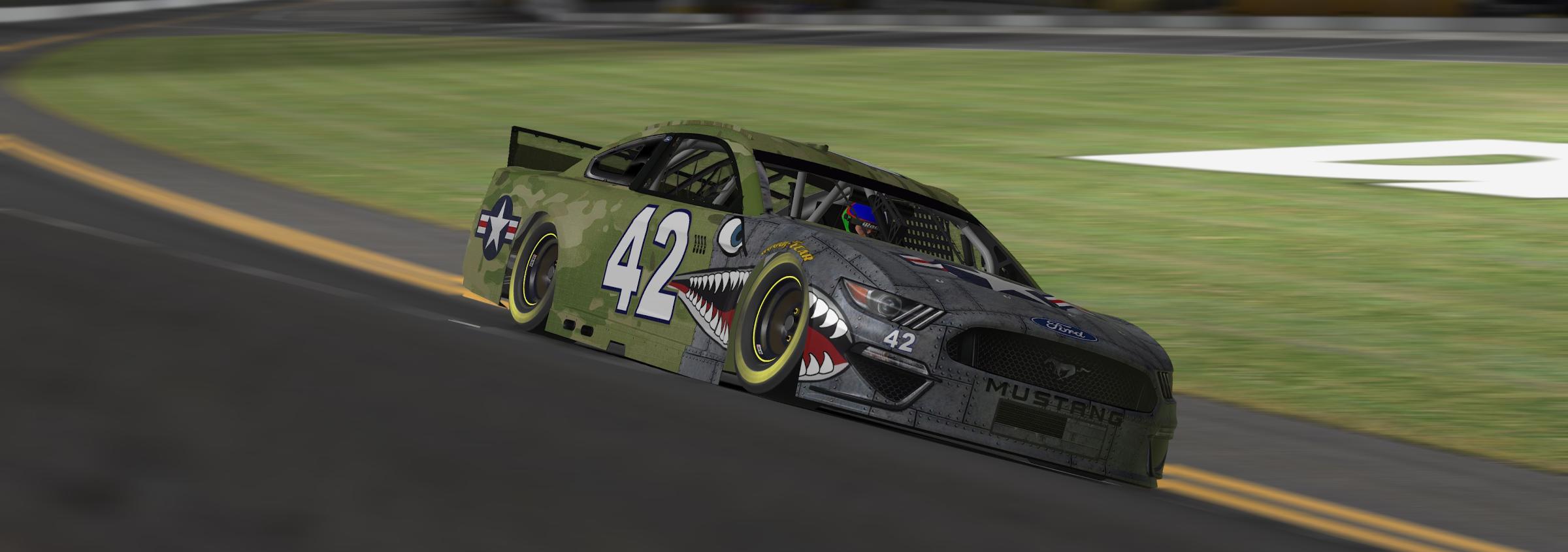 NASCAR Cup Series Ford Mustang - WW2 Fighter Jet by Russell McGuire ...