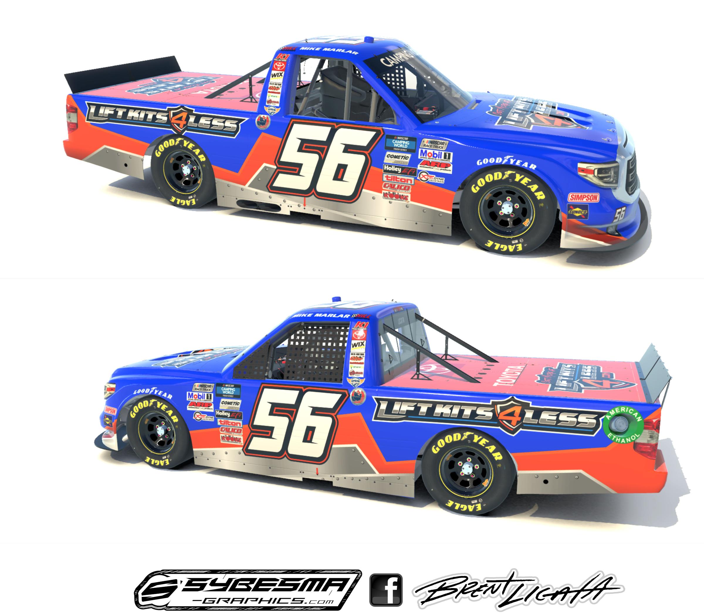 NCWTS 56 LiftKits4Less Mike Marlar Bristol 2021 by Brent Licata2 ...
