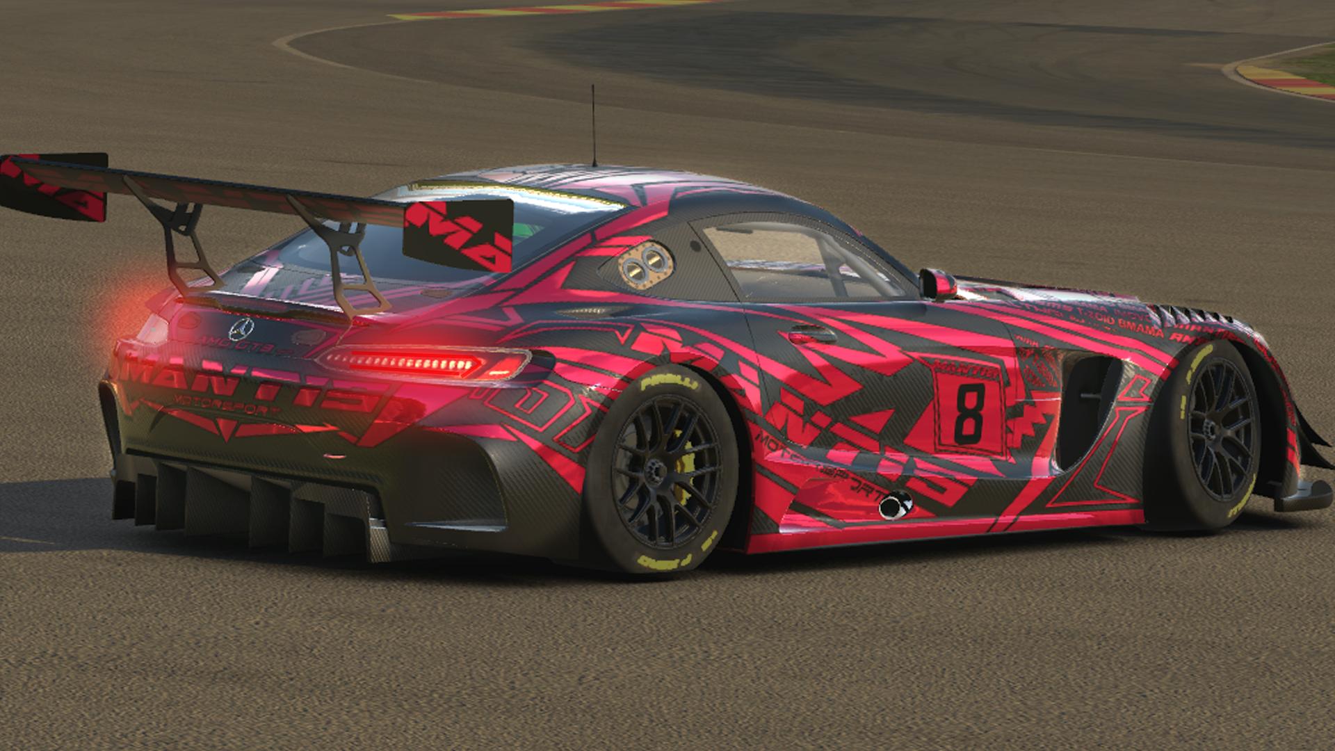 Mercedes AMG GT3 SCARLET CHROME by Kirk S. - Trading Paints