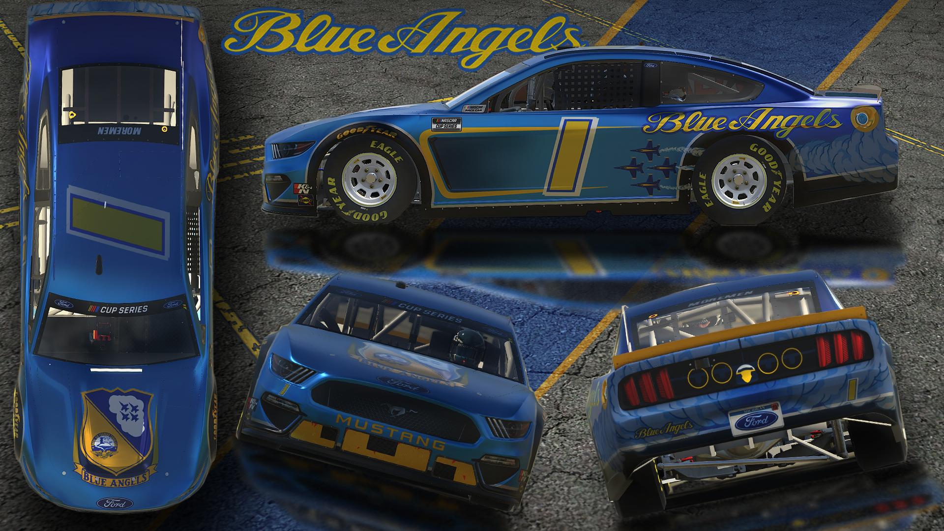 Blue Angels Ford Mustang by Josh M. - Trading Paints