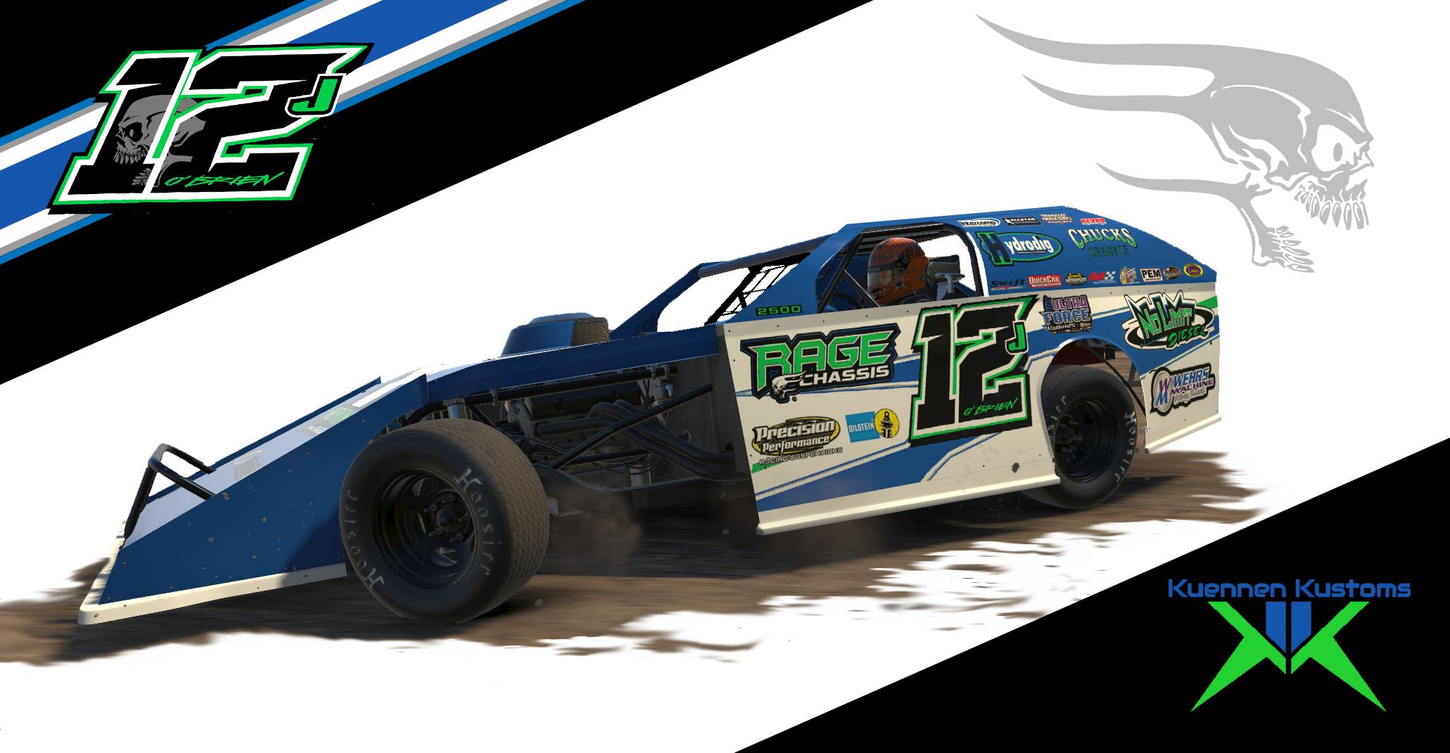 Justin OBrien 2020/2021 Rage Chassis by Alex Kuennen - Trading Paints