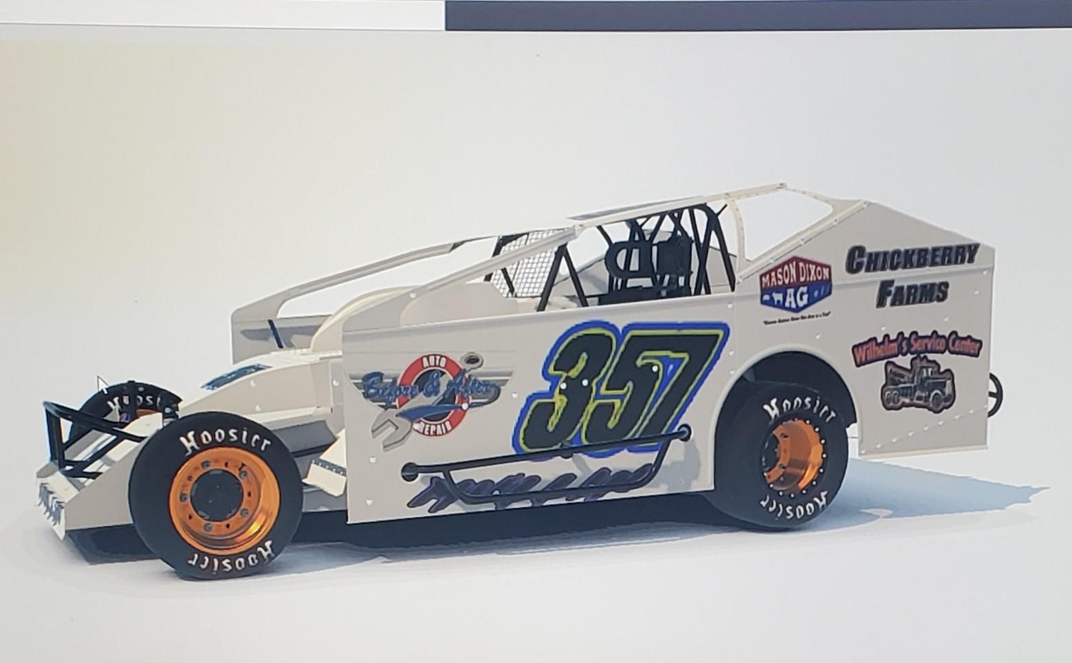 Ryan Mullin 357 Modified White by Jason Neidlinger - Trading Paints