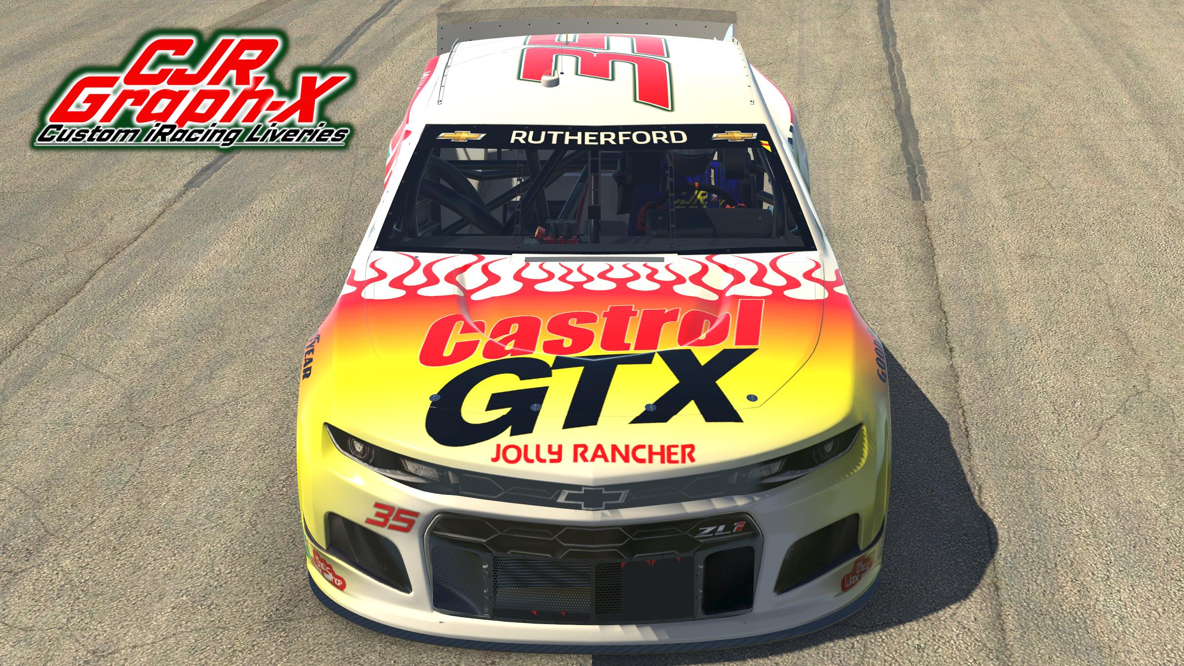 Castrol GTX Camaro Custom Number by Corey Rutherford - Trading Paints