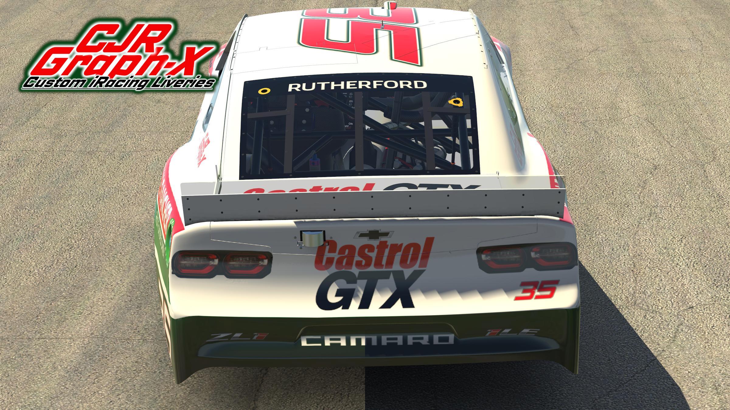 Castrol GTX Camaro Custom Number by Corey Rutherford - Trading Paints